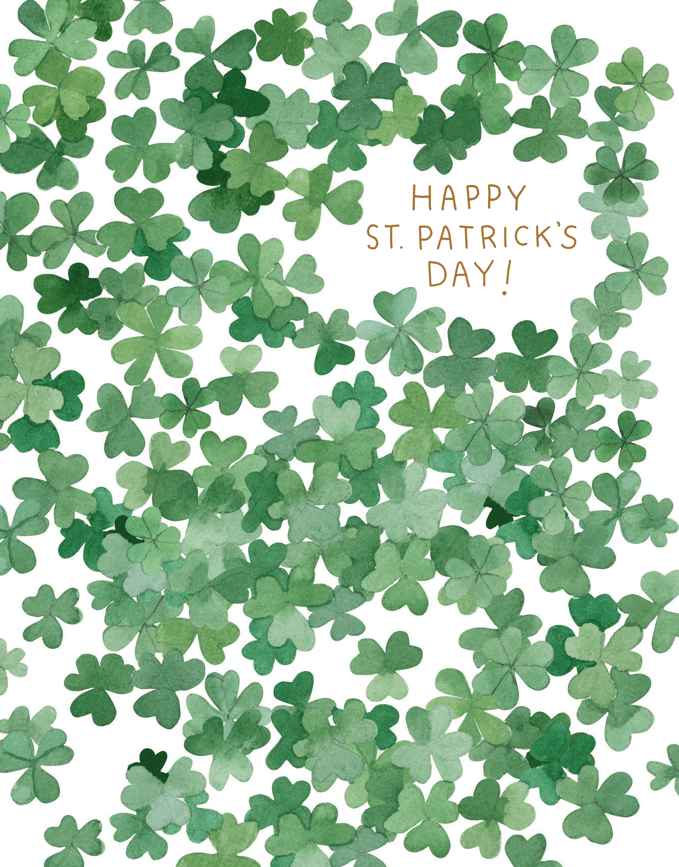 Shamrocks by E. Frances Paper | Postable