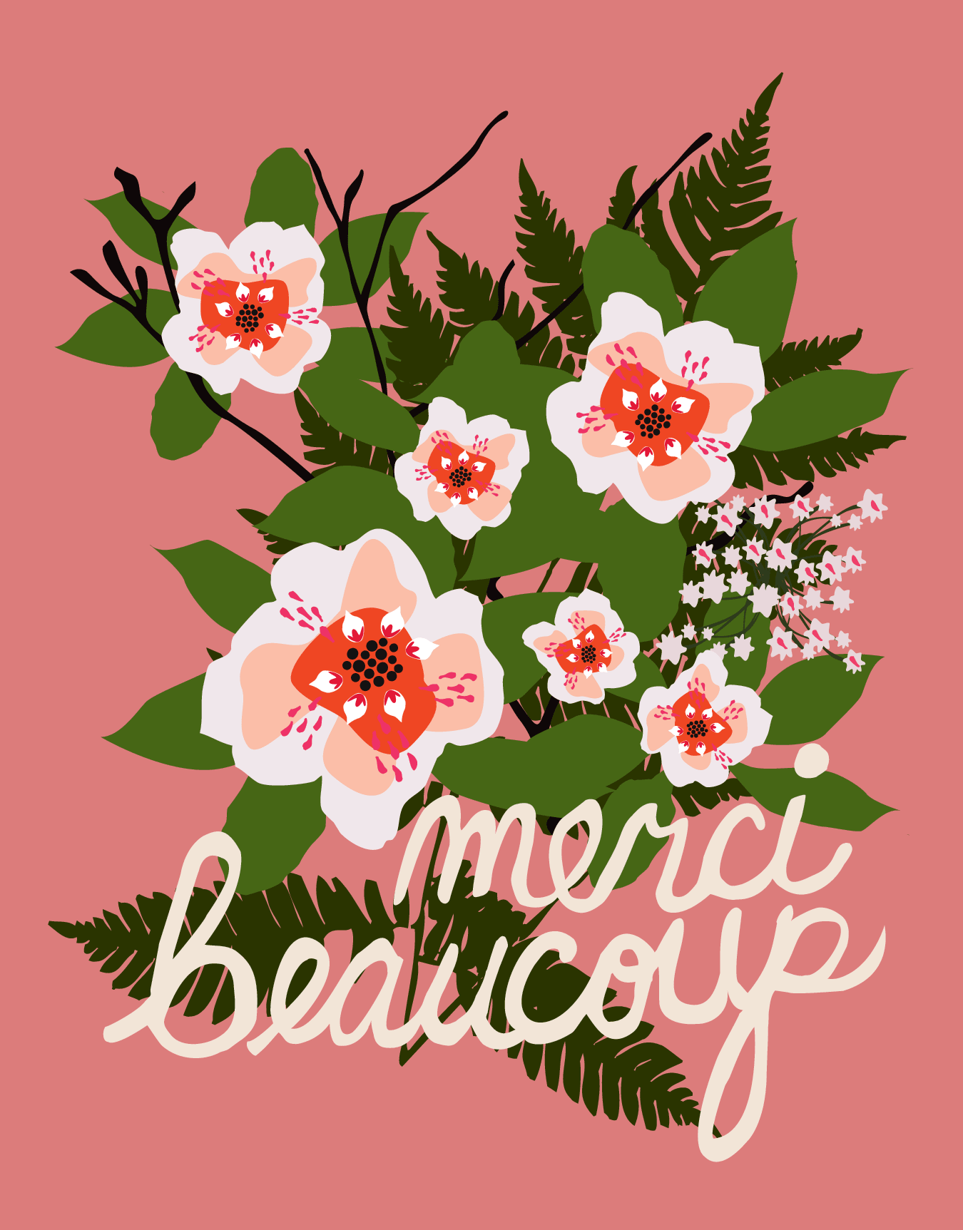 Merci Beaucoup by Elizabeth Grubaugh | Postable