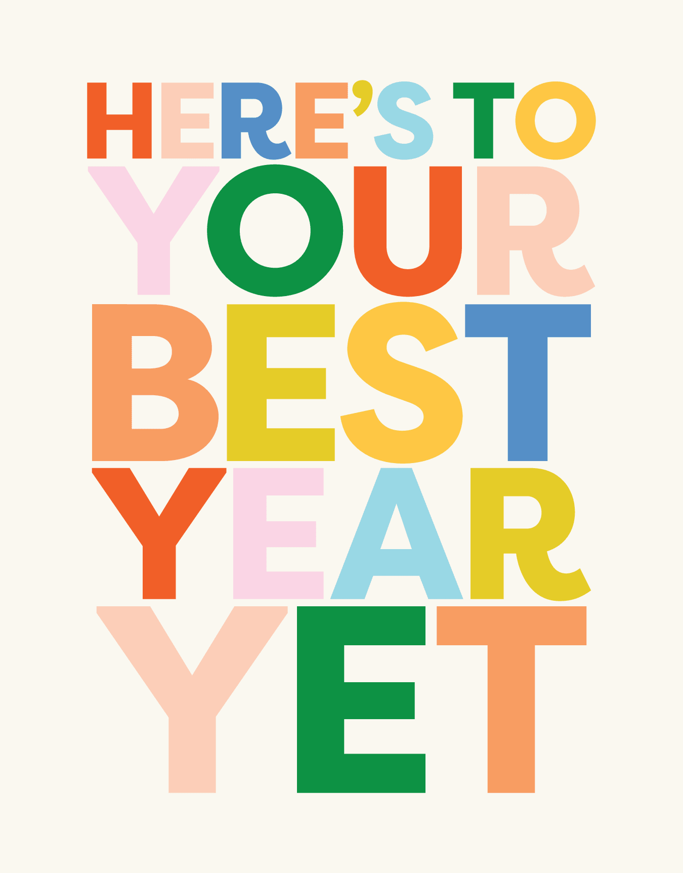 Best Year Yet by Ellen Schlegelmilch Design | Postable