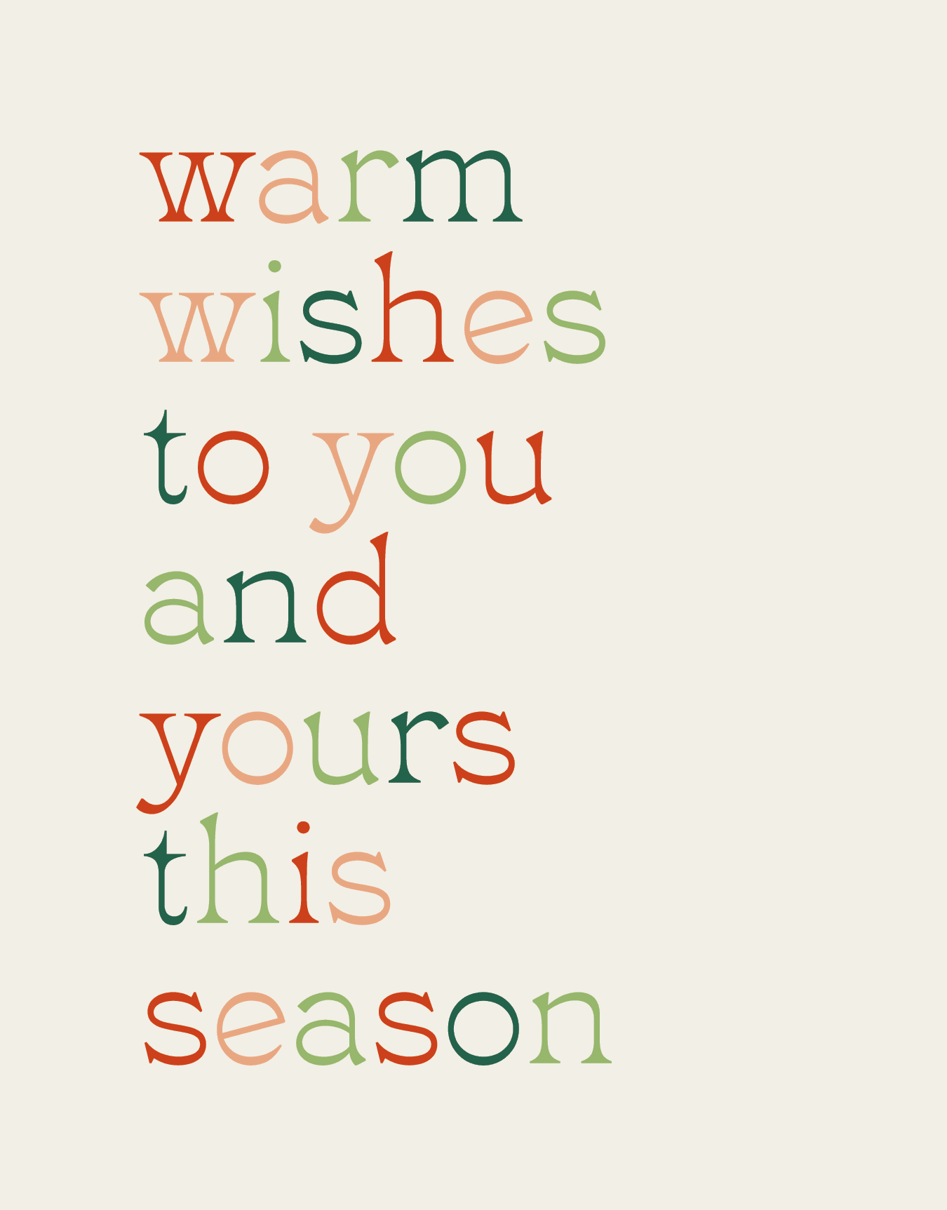 Warm Wishes by Ellen Schlegelmilch Design | Postable