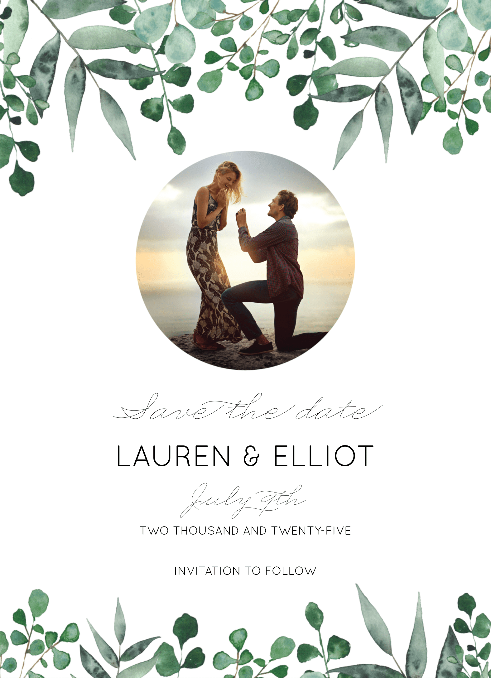 Watercolor Greenery by Ellen Walsh | Postable