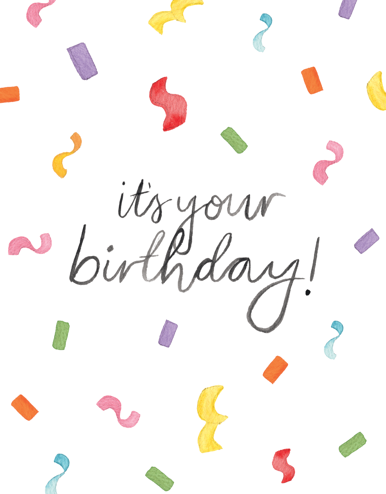 Birthday Confetti by Ellen Walsh | Postable