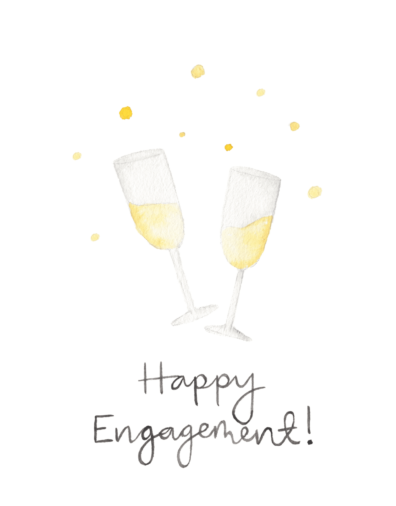Happy Engagement Bubbles by Ellen Walsh | Postable