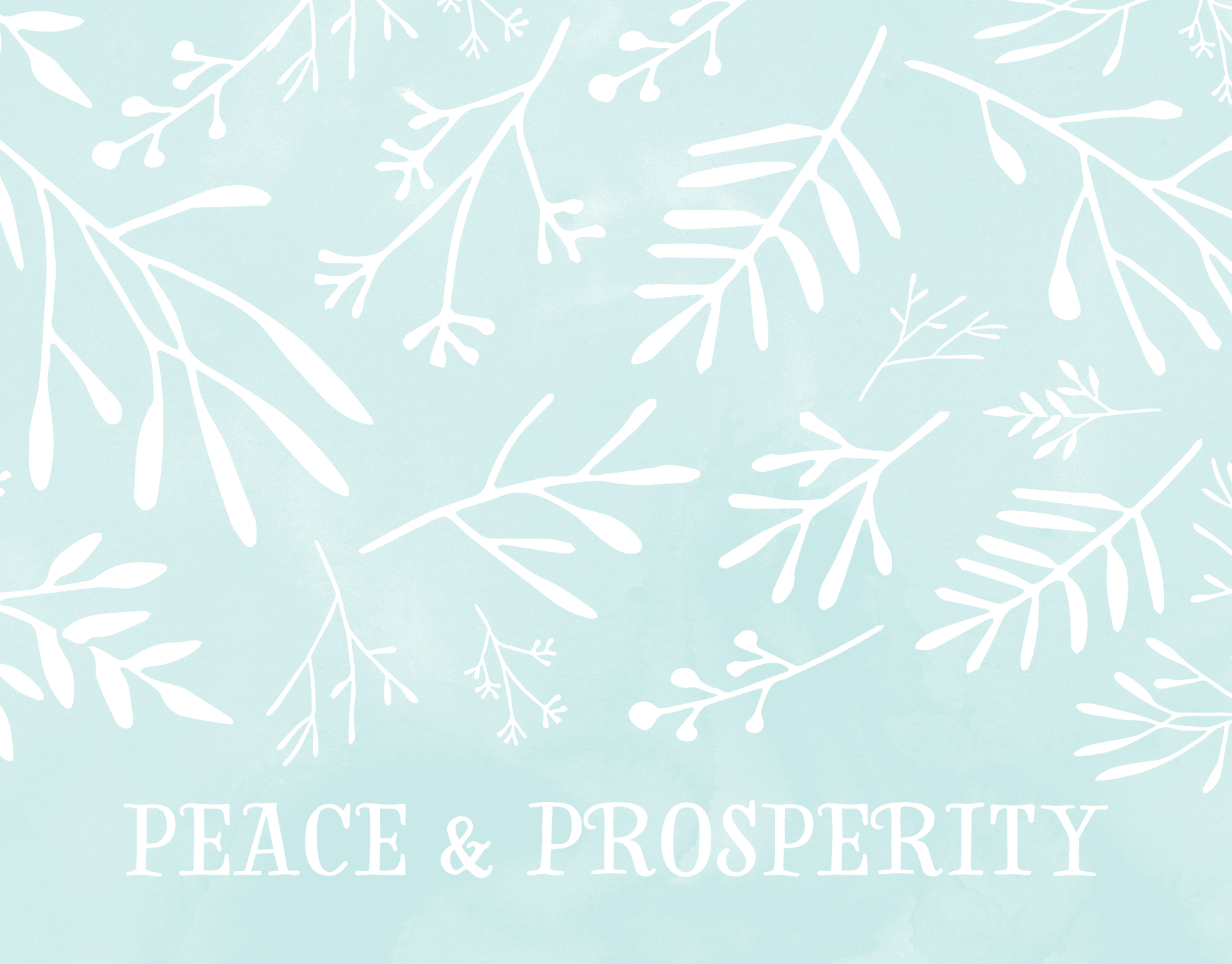 Peace And Prosperity Christmas Card | Postable | Postable
