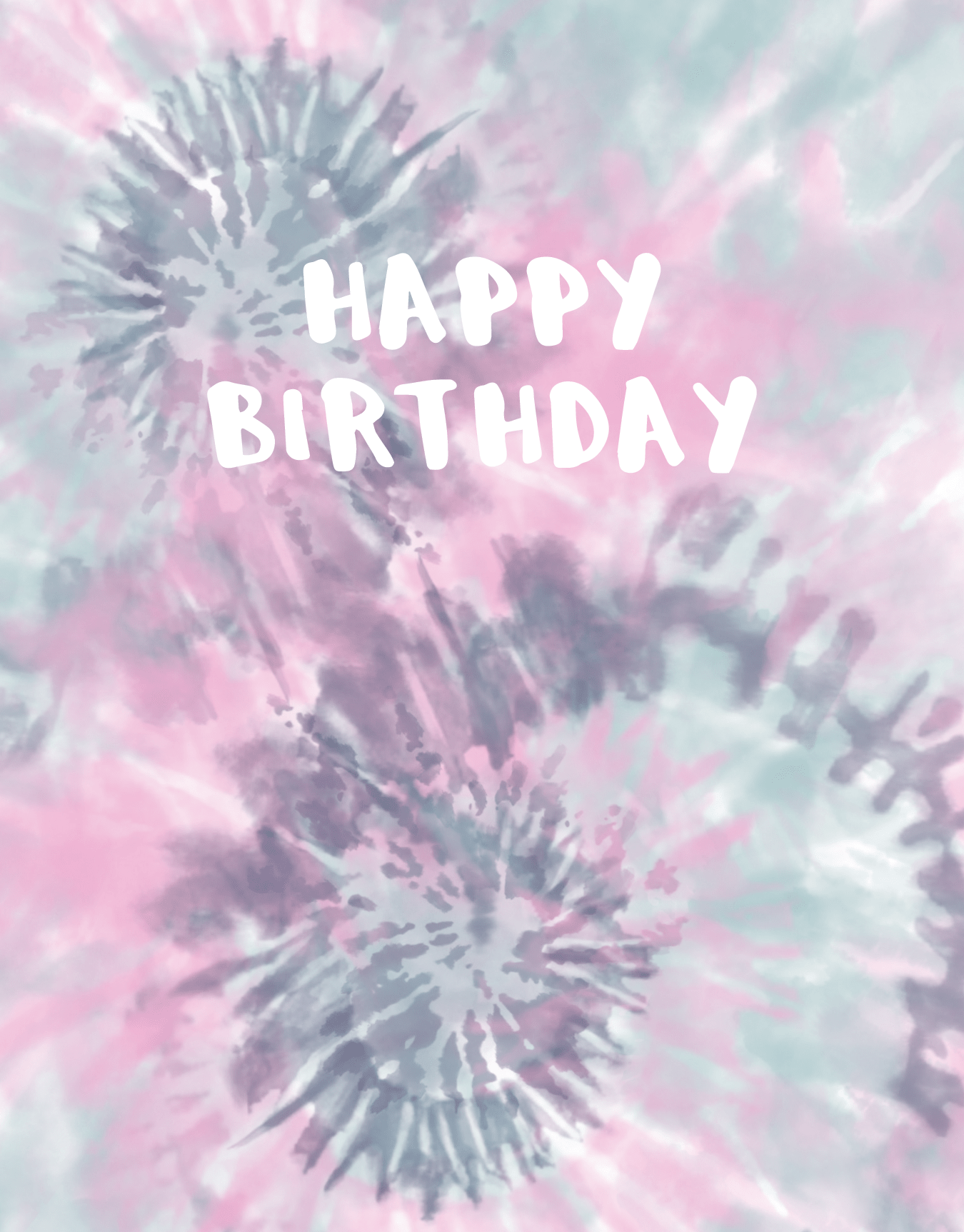 Tie Dye Birthday by Erika Firm | Postable