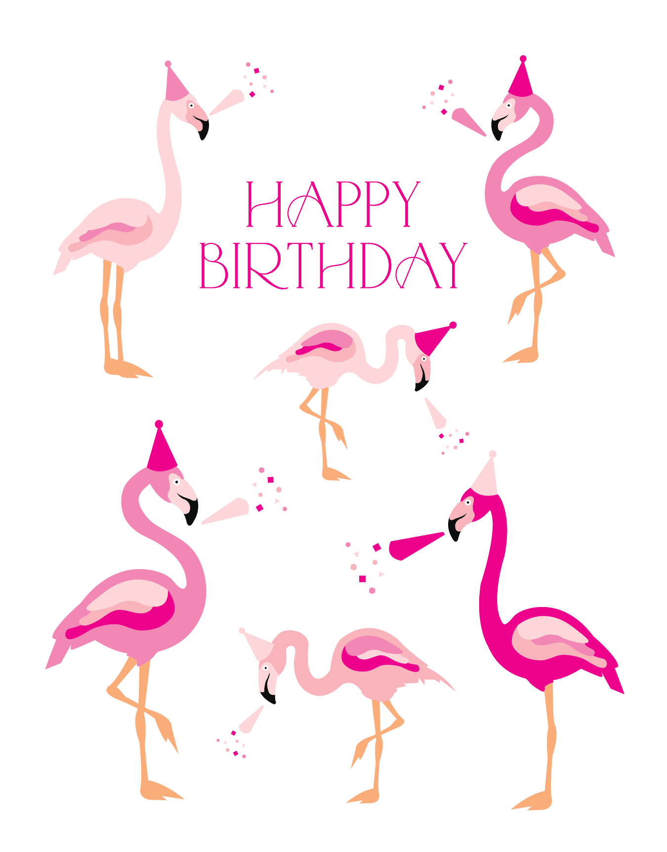 Flamingo Birthday by Erika Firm | Postable