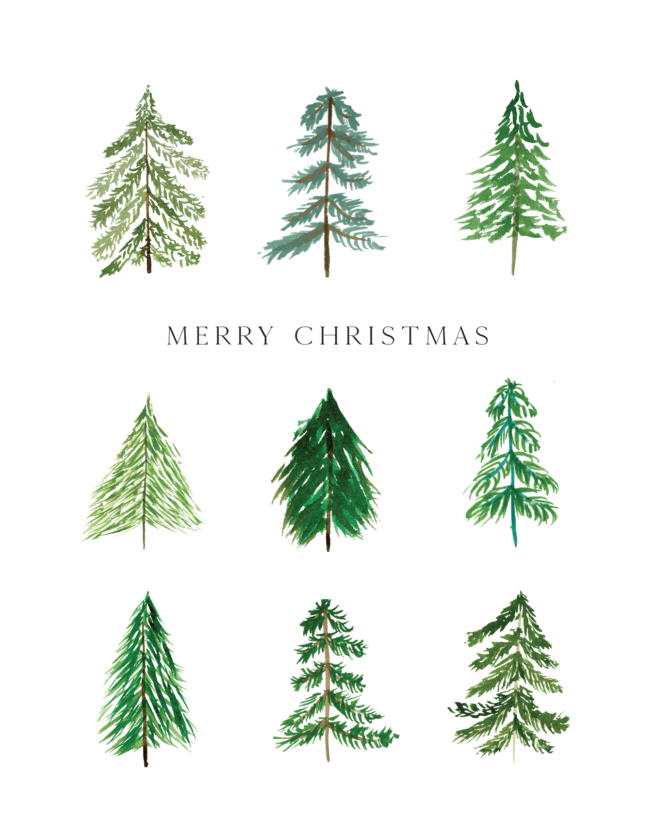 Christmas Tree Specimens by Erika Firm | Postable