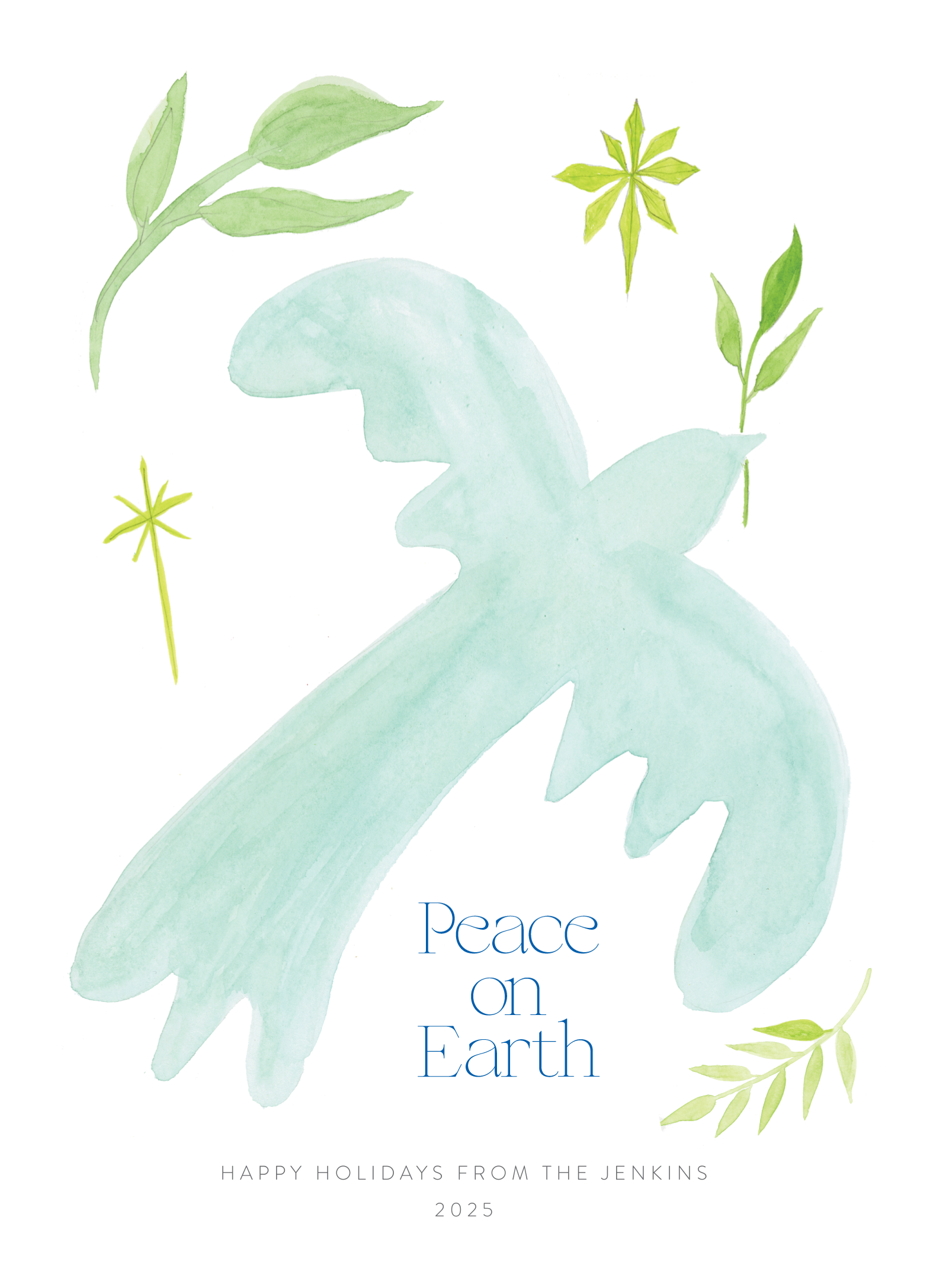 Peace Dove Matisse Holiday Card | Postable | Postable