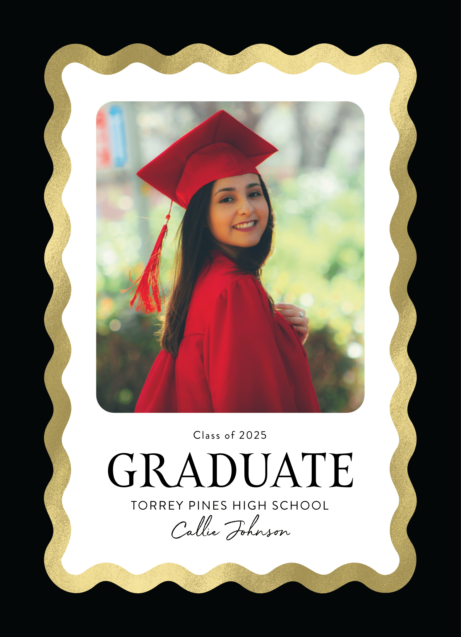 Ric Rac Frame Black by Erika Firm | Postable