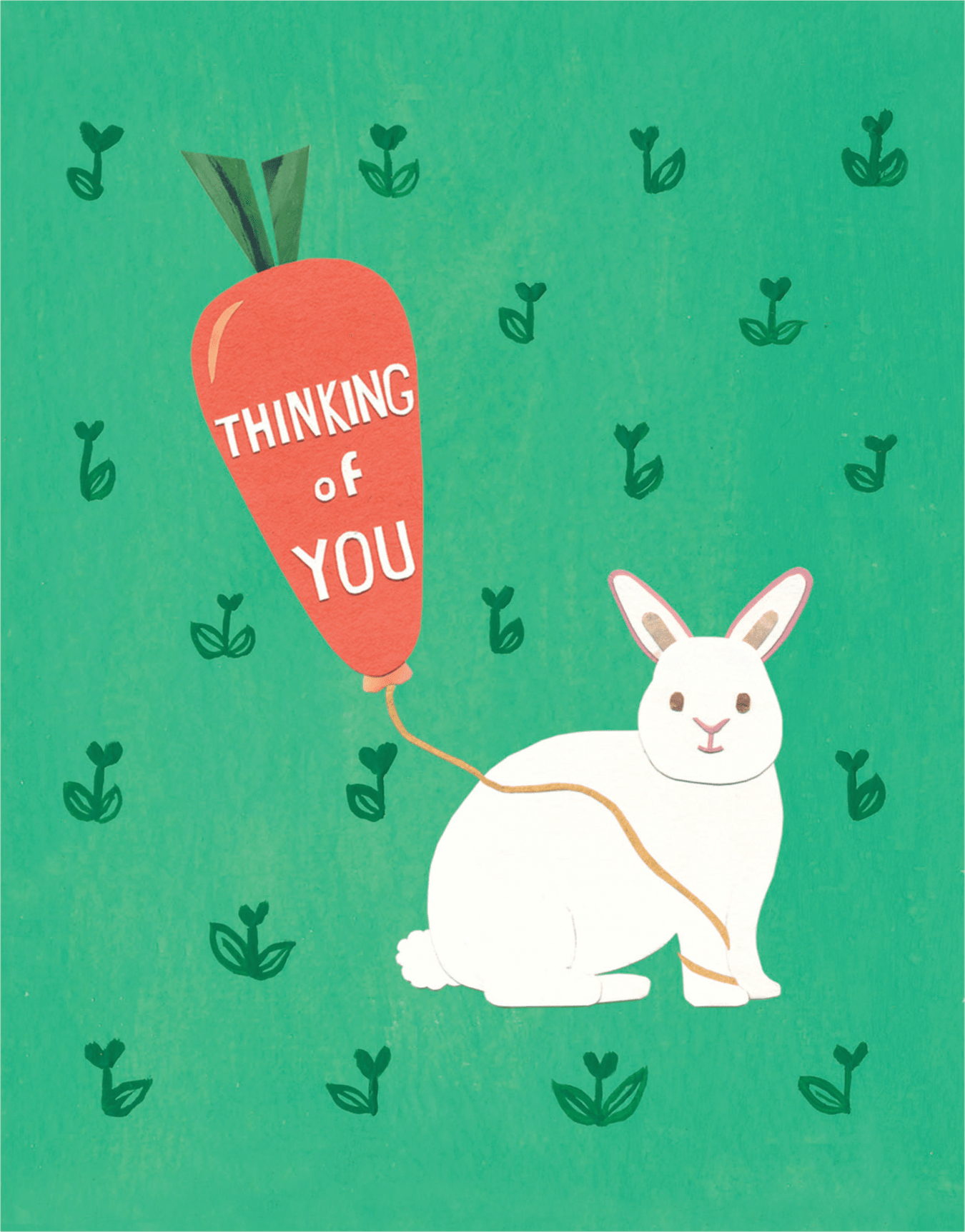 Thoughtful Rabbit by Forage Paper Co. | Postable
