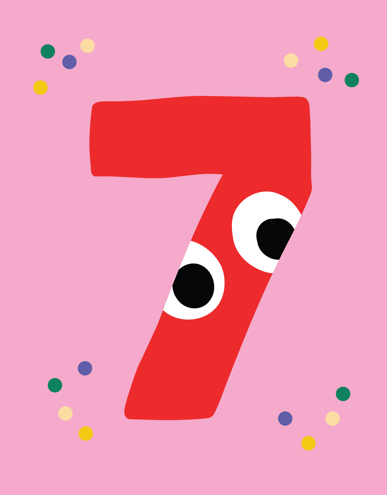 Birthday Seven by Goodputty Design | Postable