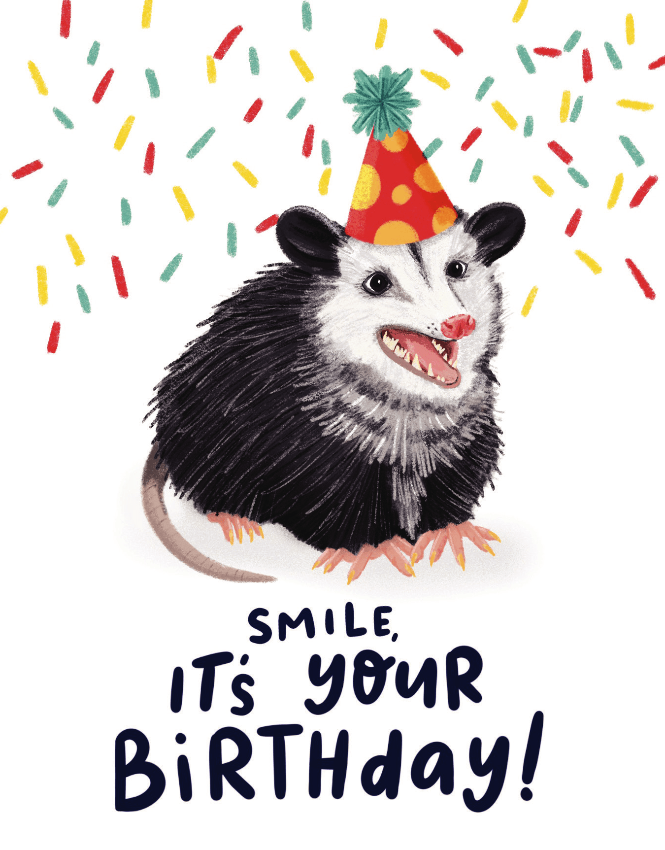 Opossum Birthday by Grey Street Paper | Postable