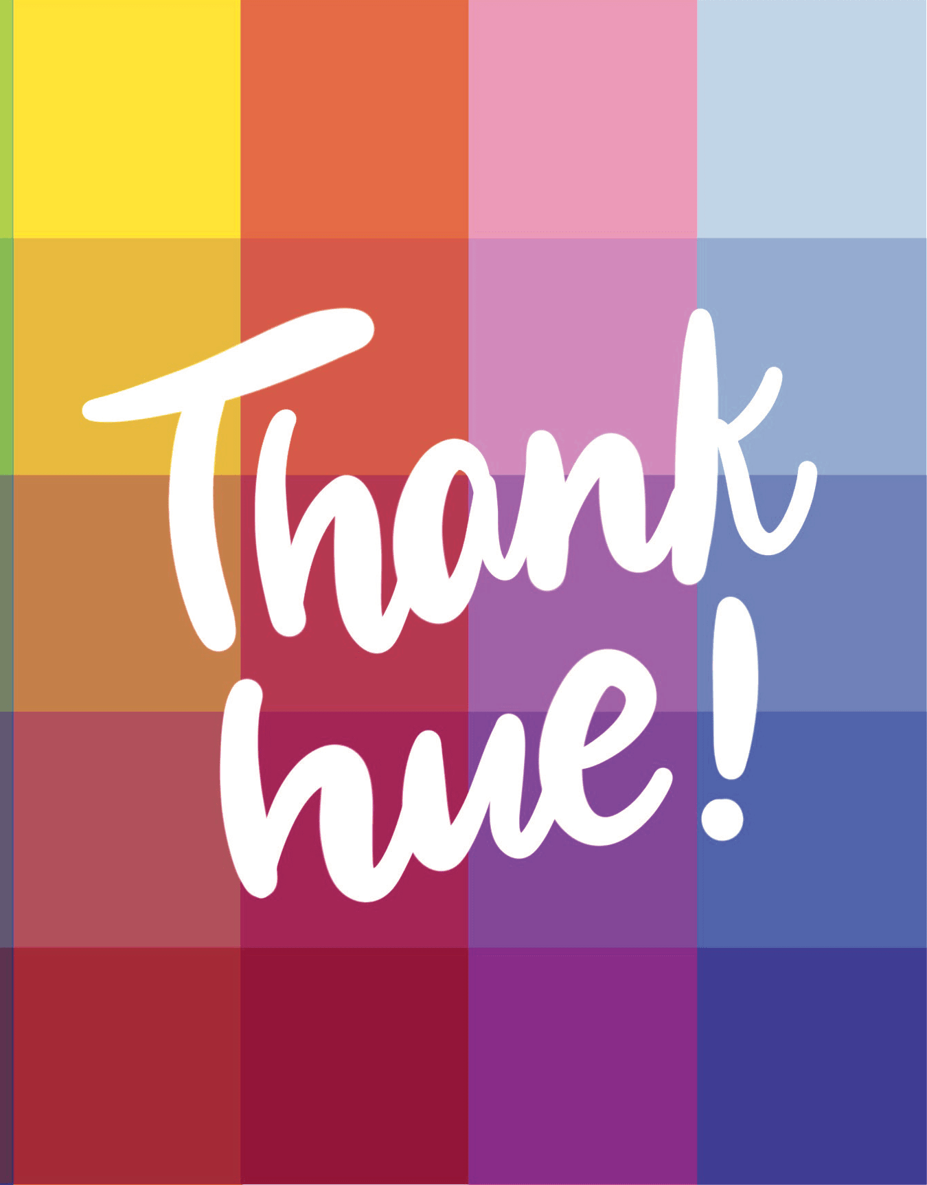 Thank Hue by Grey Street Paper | Postable