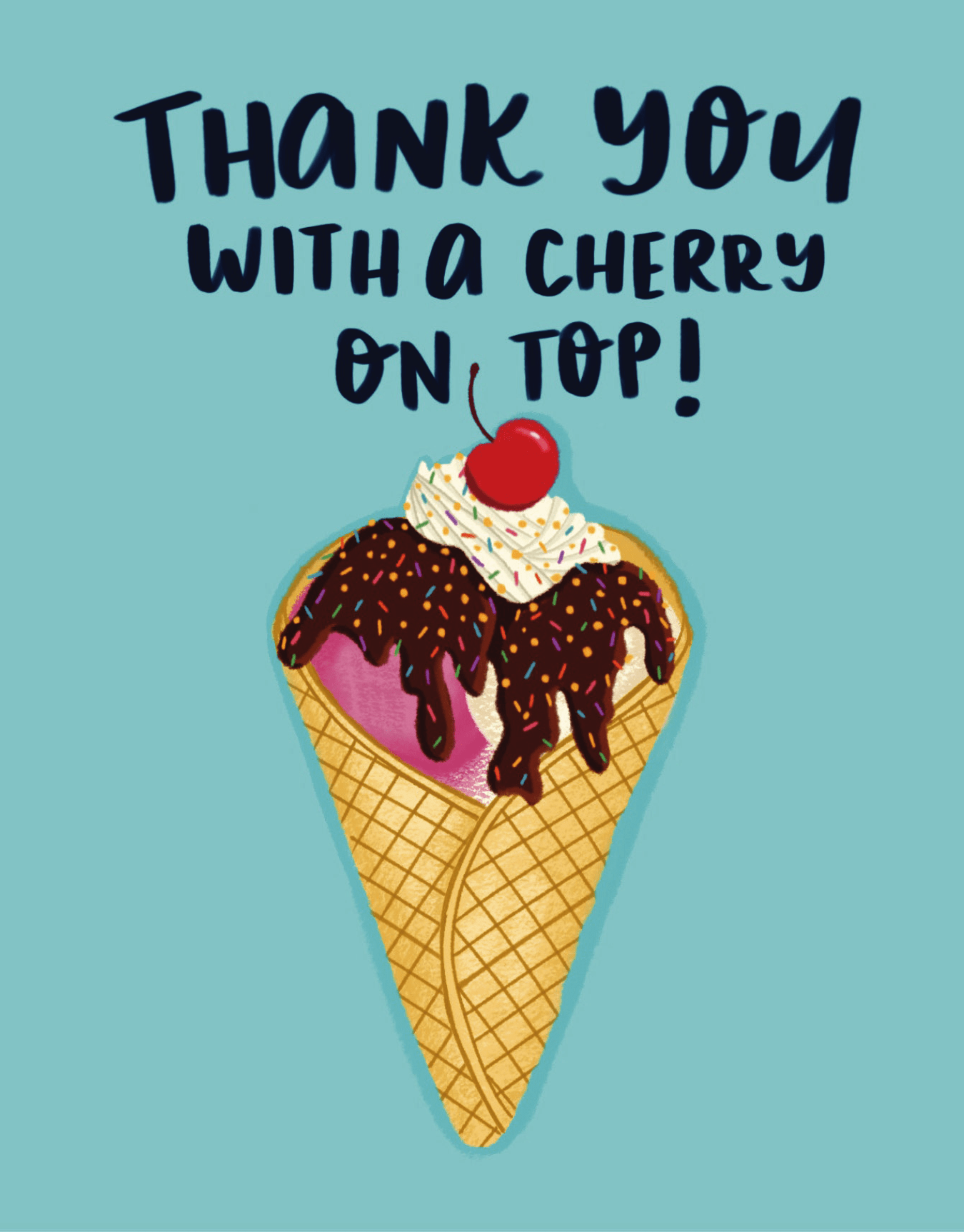 Thank You Ice Cream by Grey Street Paper | Postable