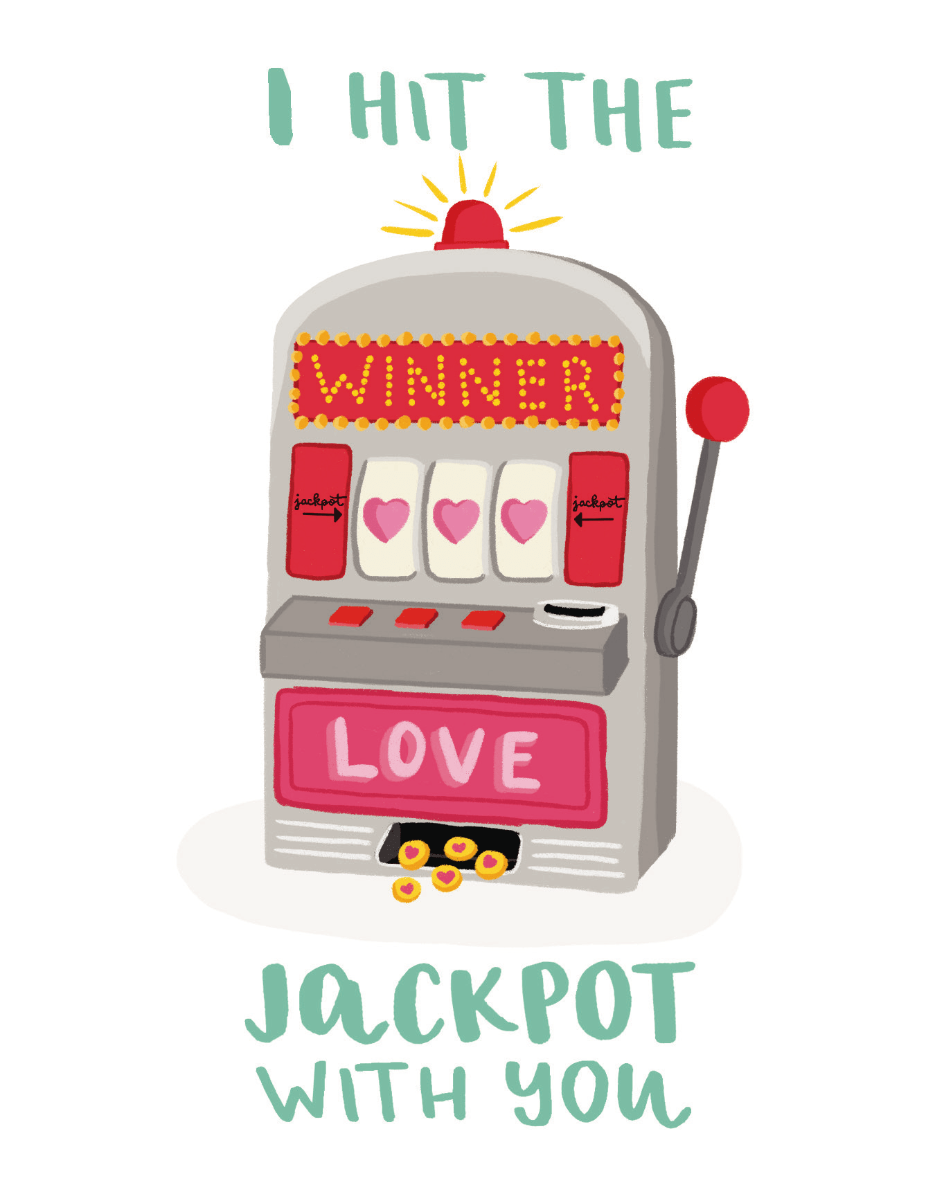 Jackpot Love by Grey Street Paper | Postable