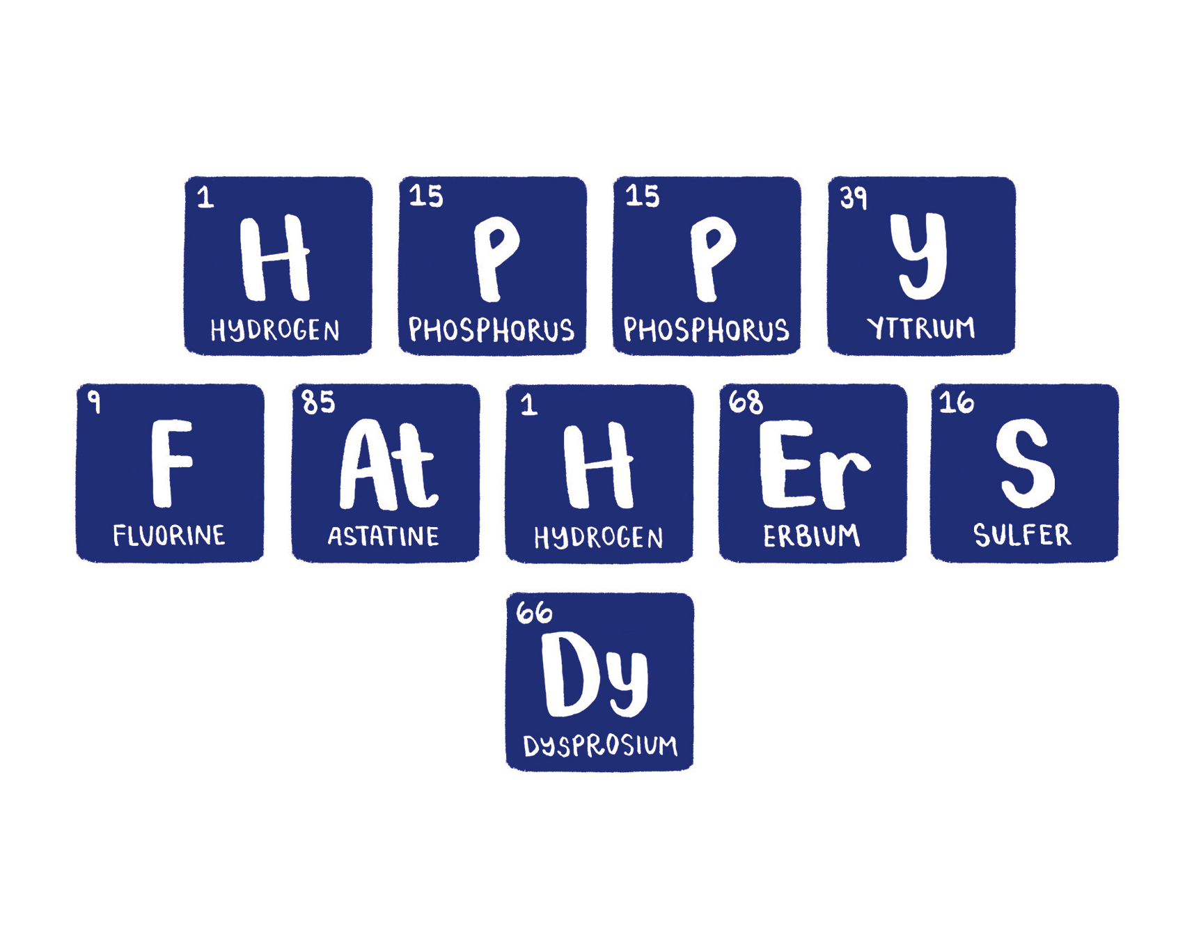 Periodic Dad by Grey Street Paper | Postable