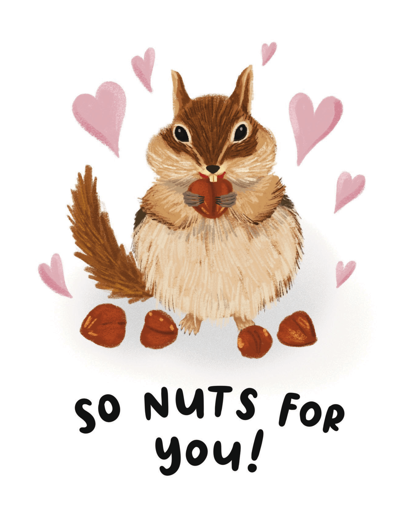 Nuts For You by Grey Street Paper | Postable