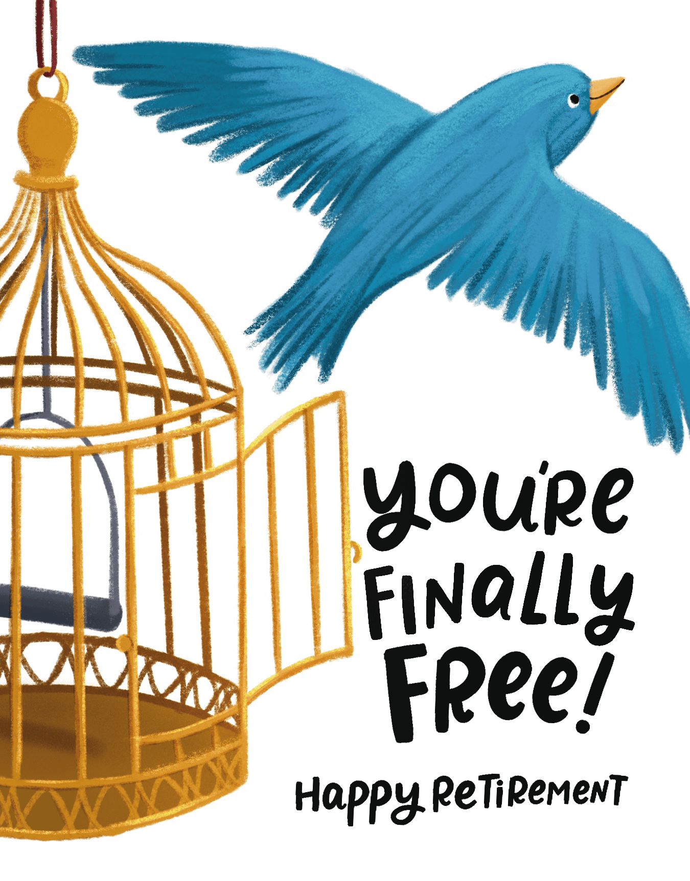 Retirement Bird by Grey Street Paper | Postable