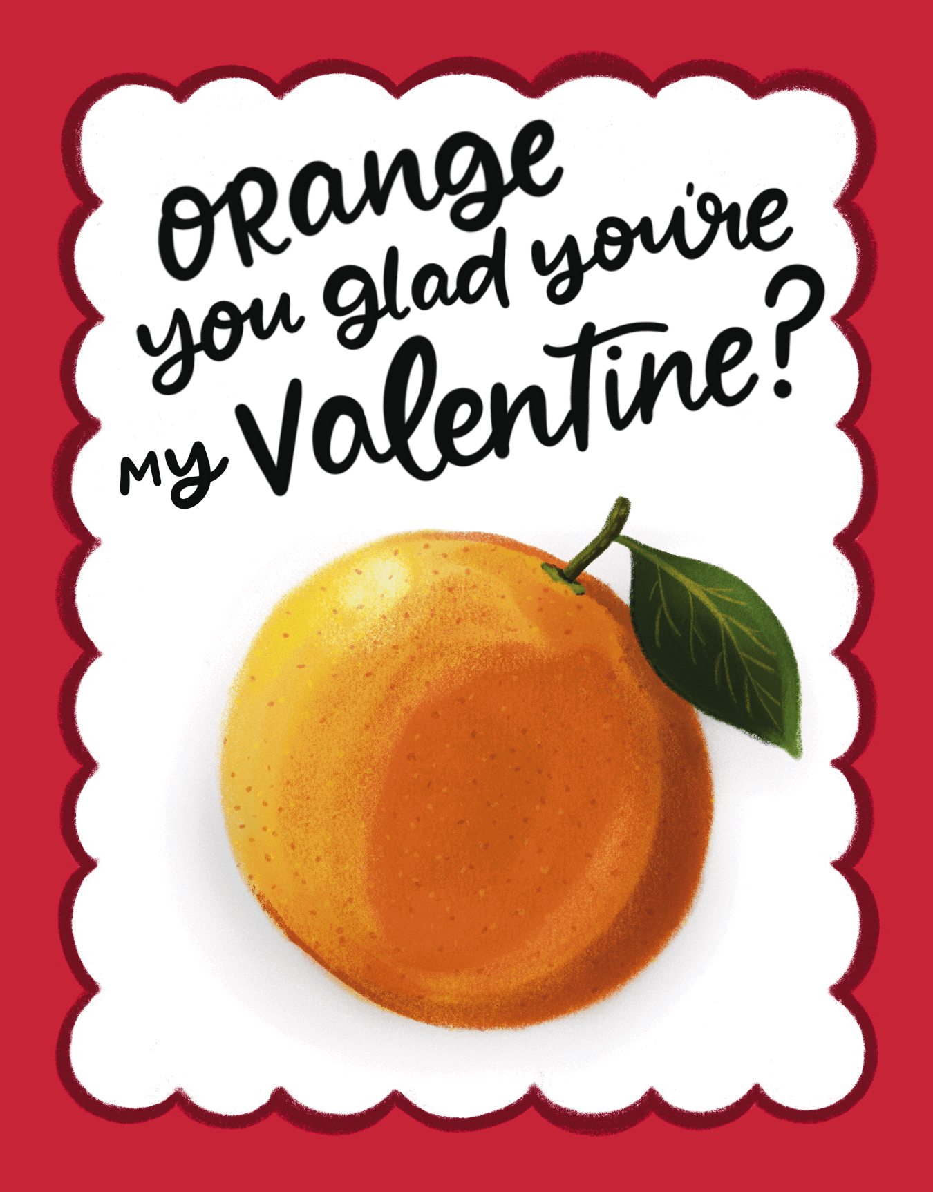Orange Valentine by Grey Street Paper | Postable