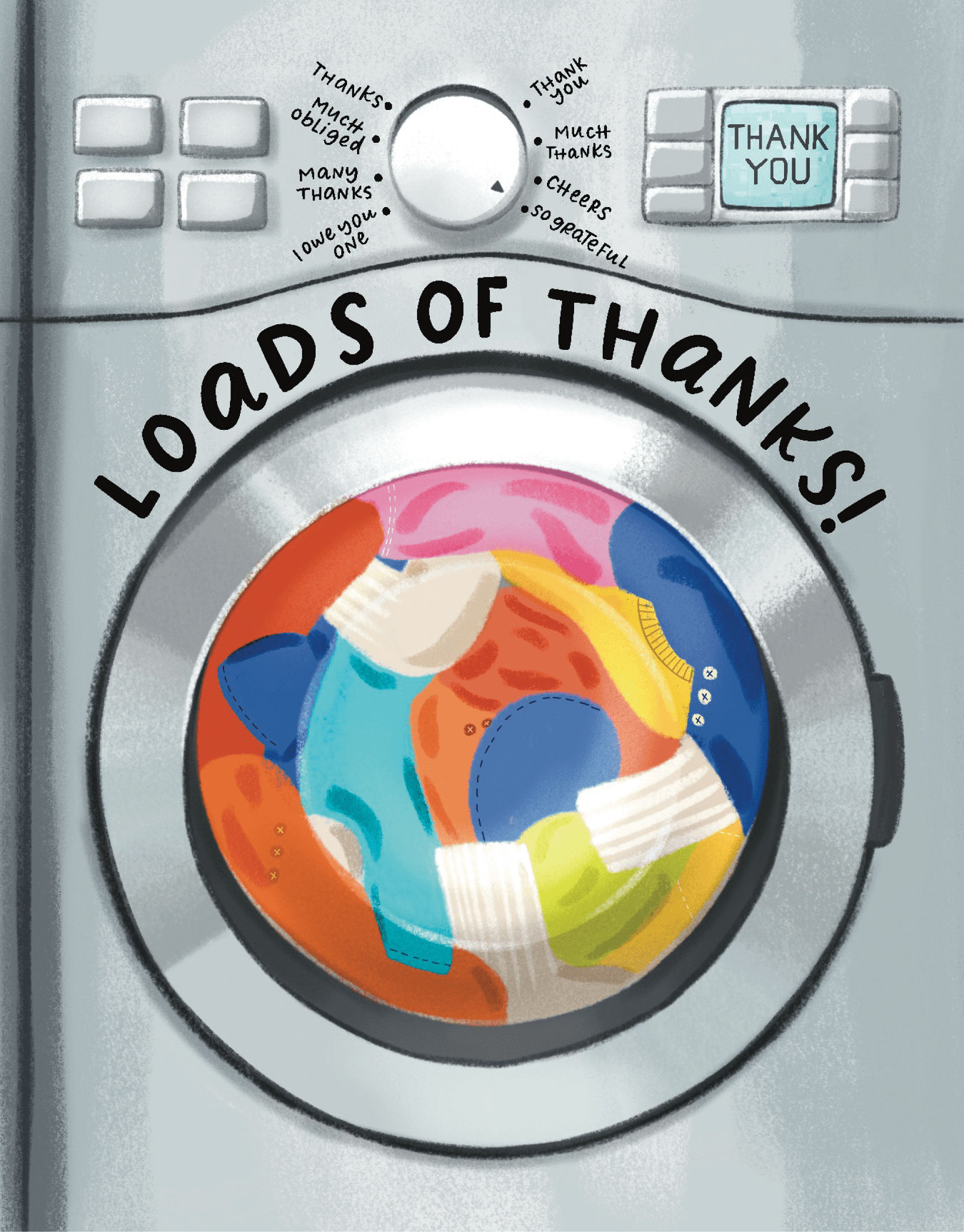 Laundry Thanks by Grey Street Paper | Postable