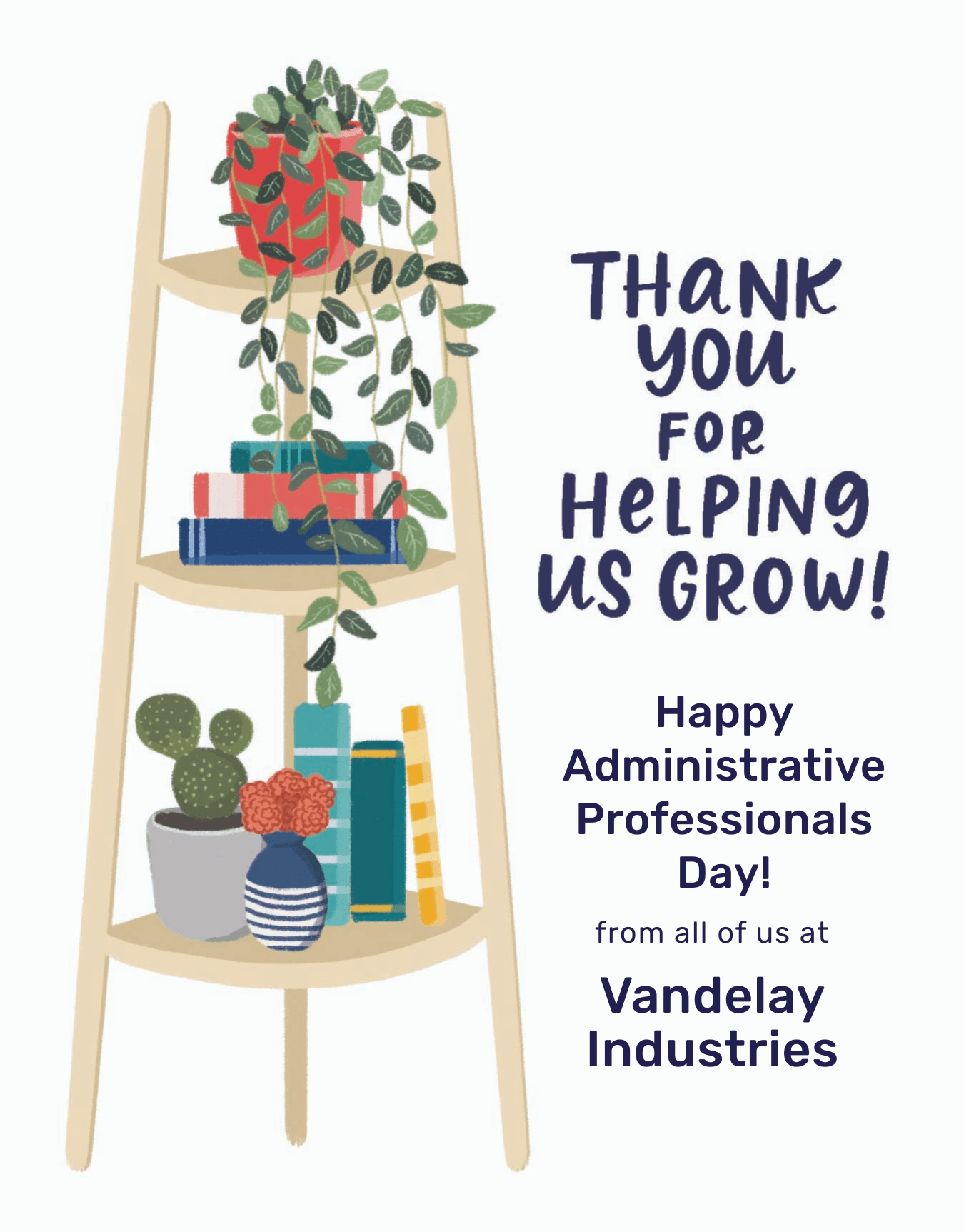 Helping Us Grow by Grey Street Paper | Postable