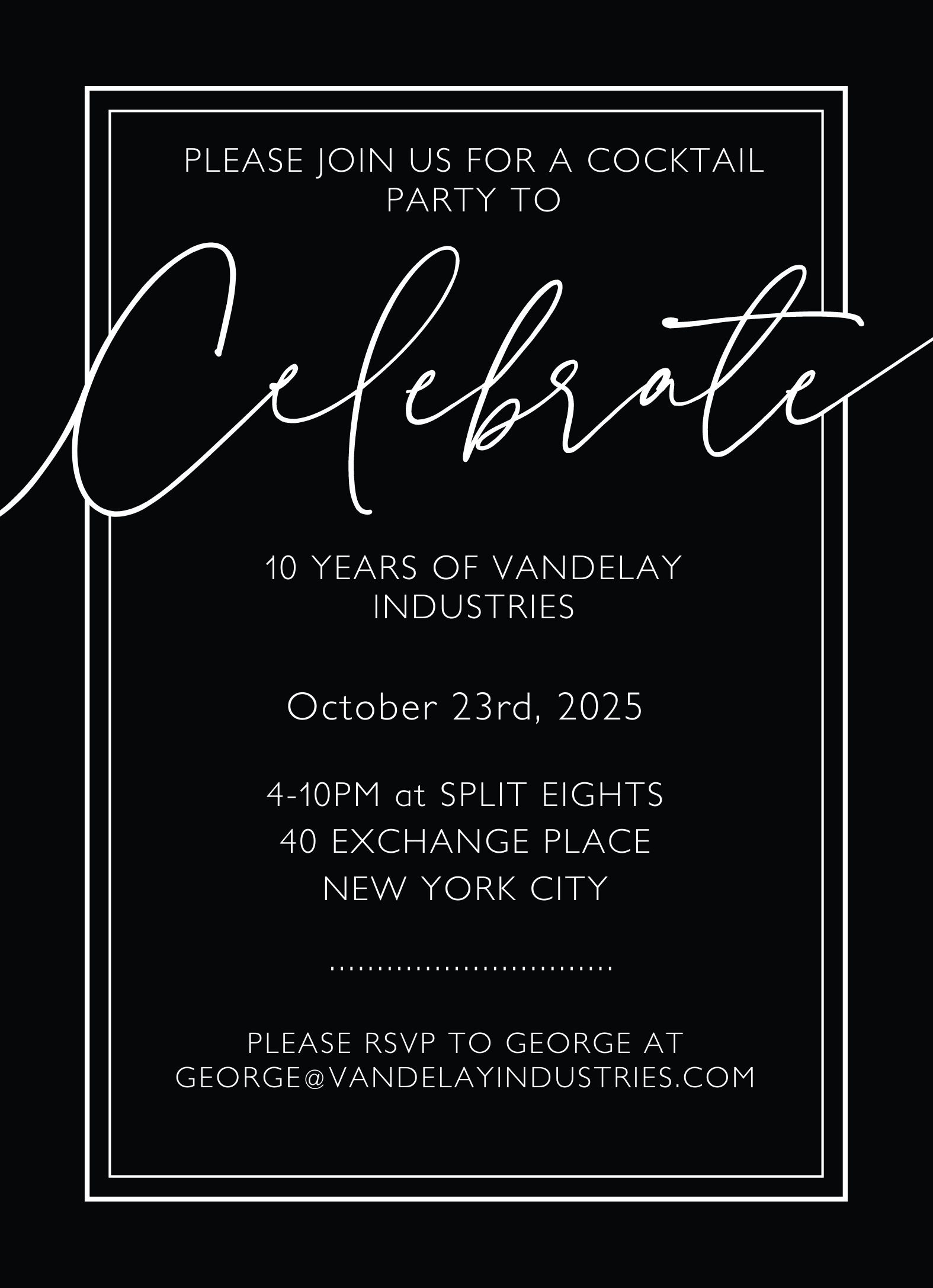 Celebrate Simple by Grey Street Paper | Postable