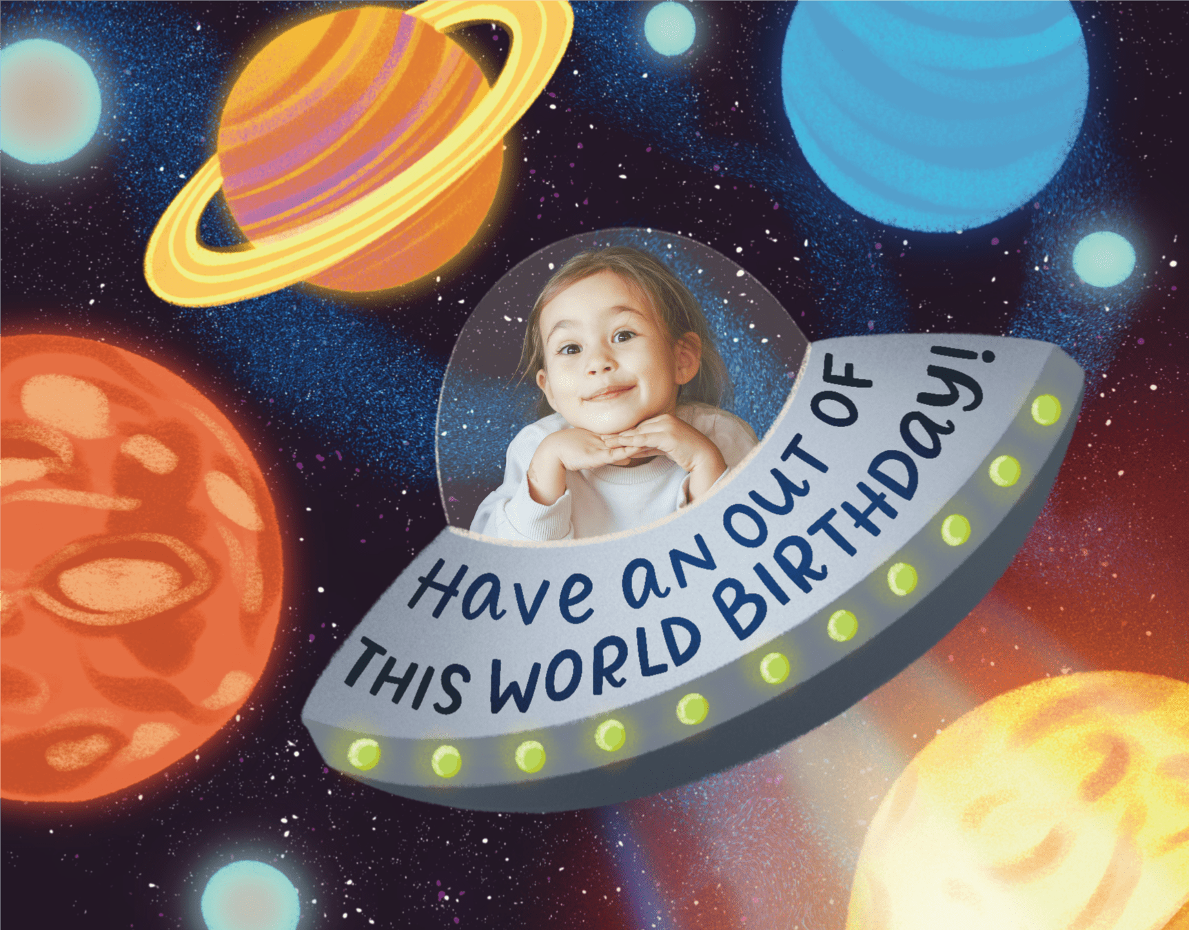 Alien Birthday by Grey Street Paper | Postable