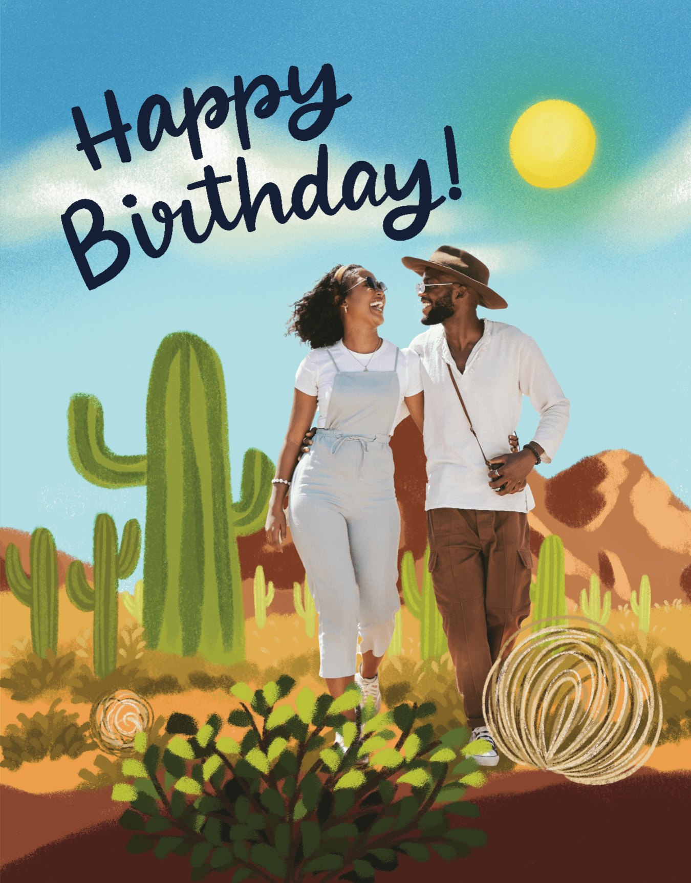 Desert Birthday by Grey Street Paper | Postable
