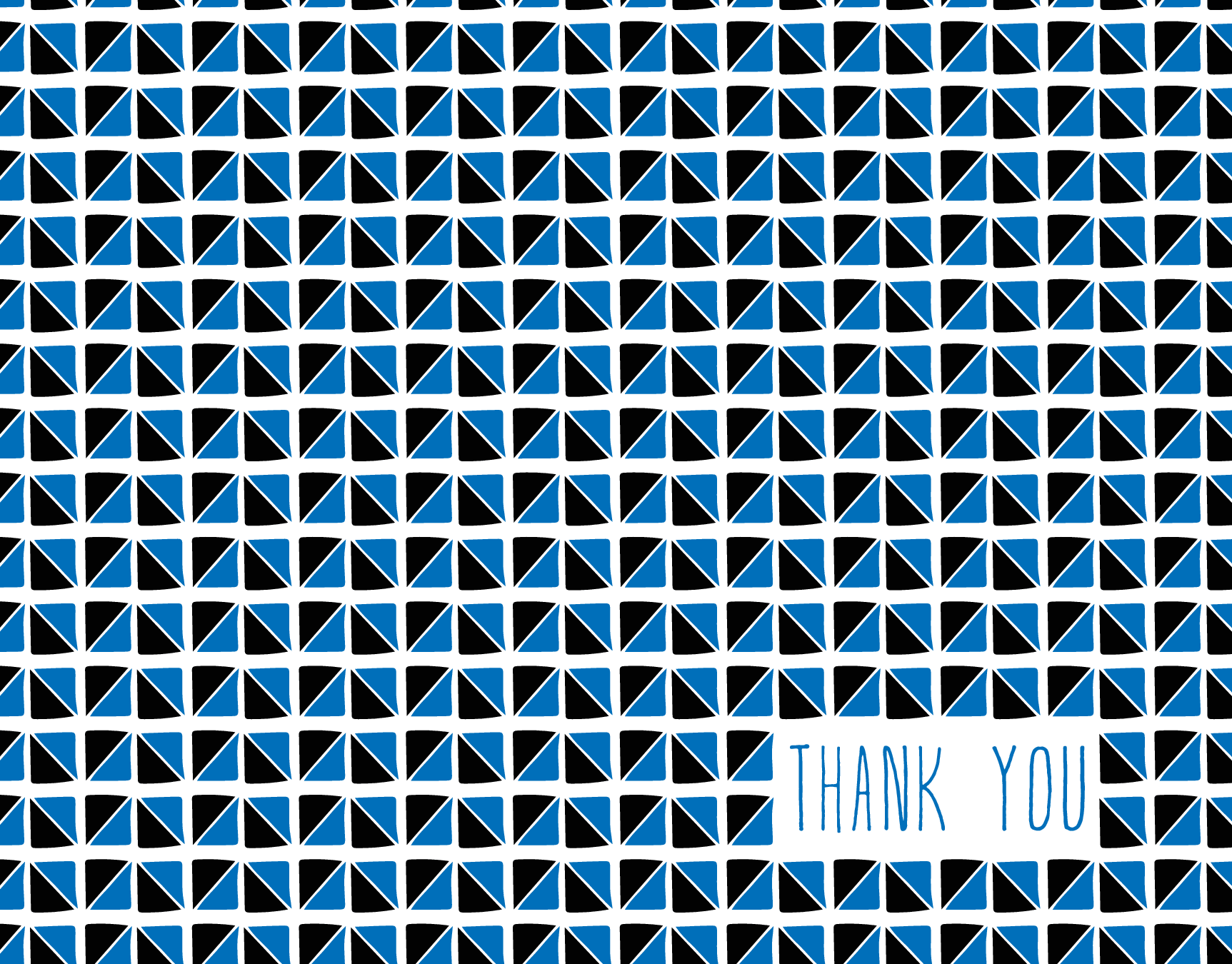 Thank You Triangles by Happy Cactus | Postable