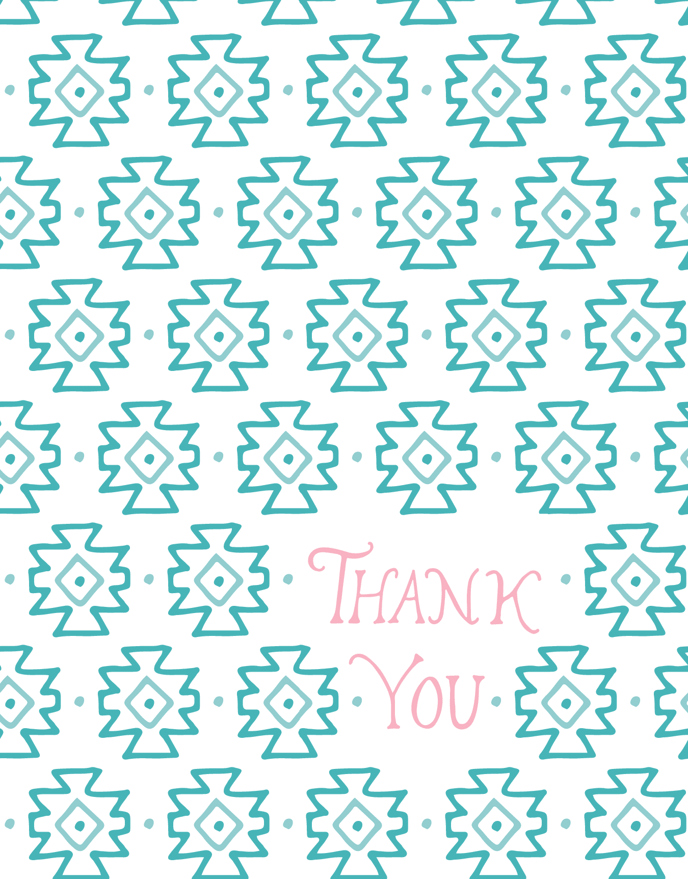 Thank You Navajo by Happy Cactus | Postable