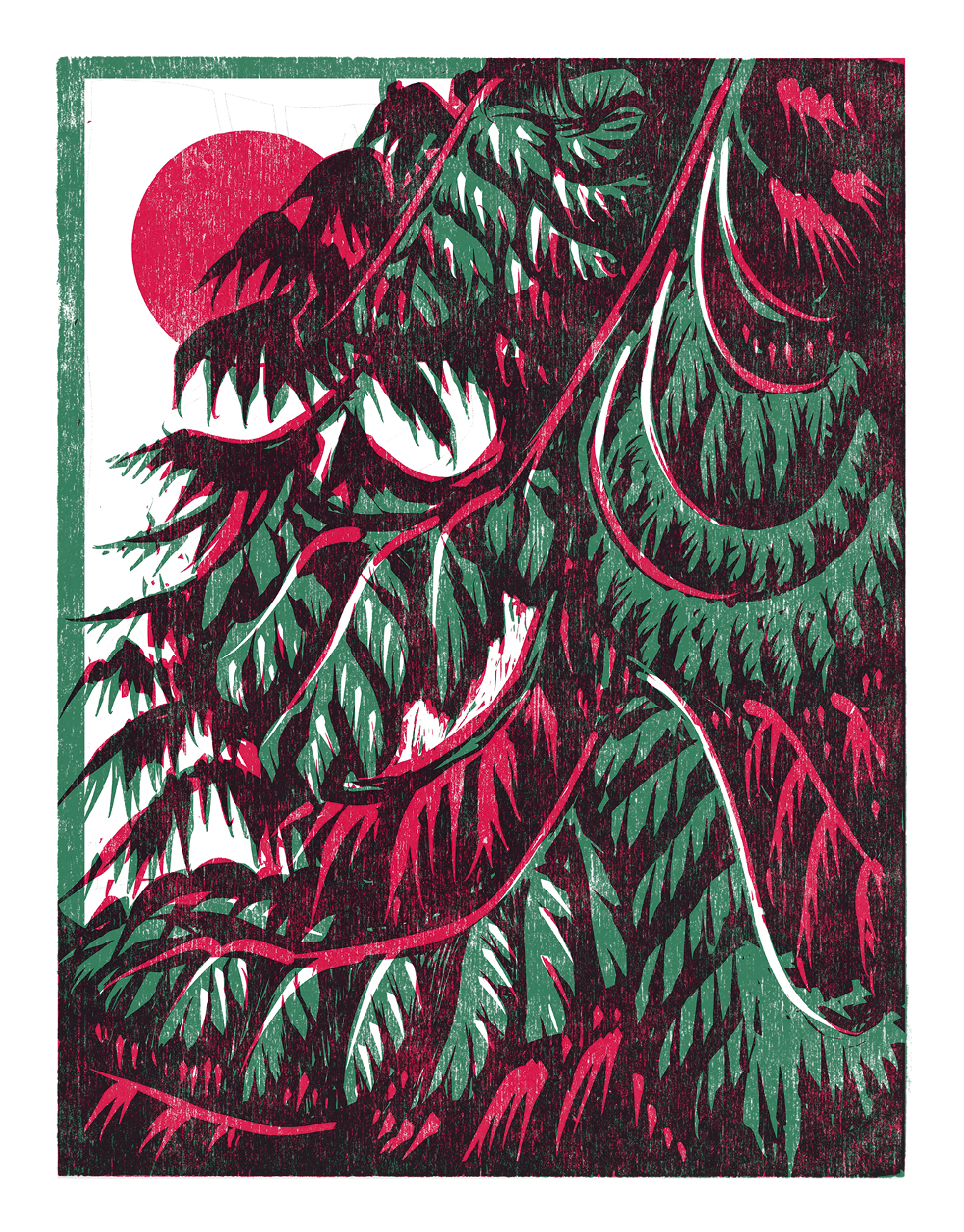 Red Ceder Sunrise by Heartell Press | Postable