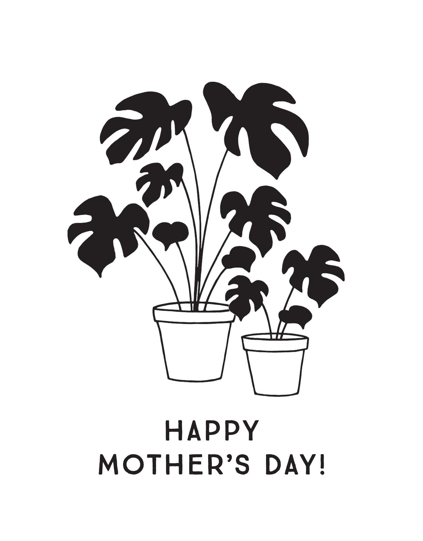 Potted Plants Mother's Day by Hello Paper Co. | Postable