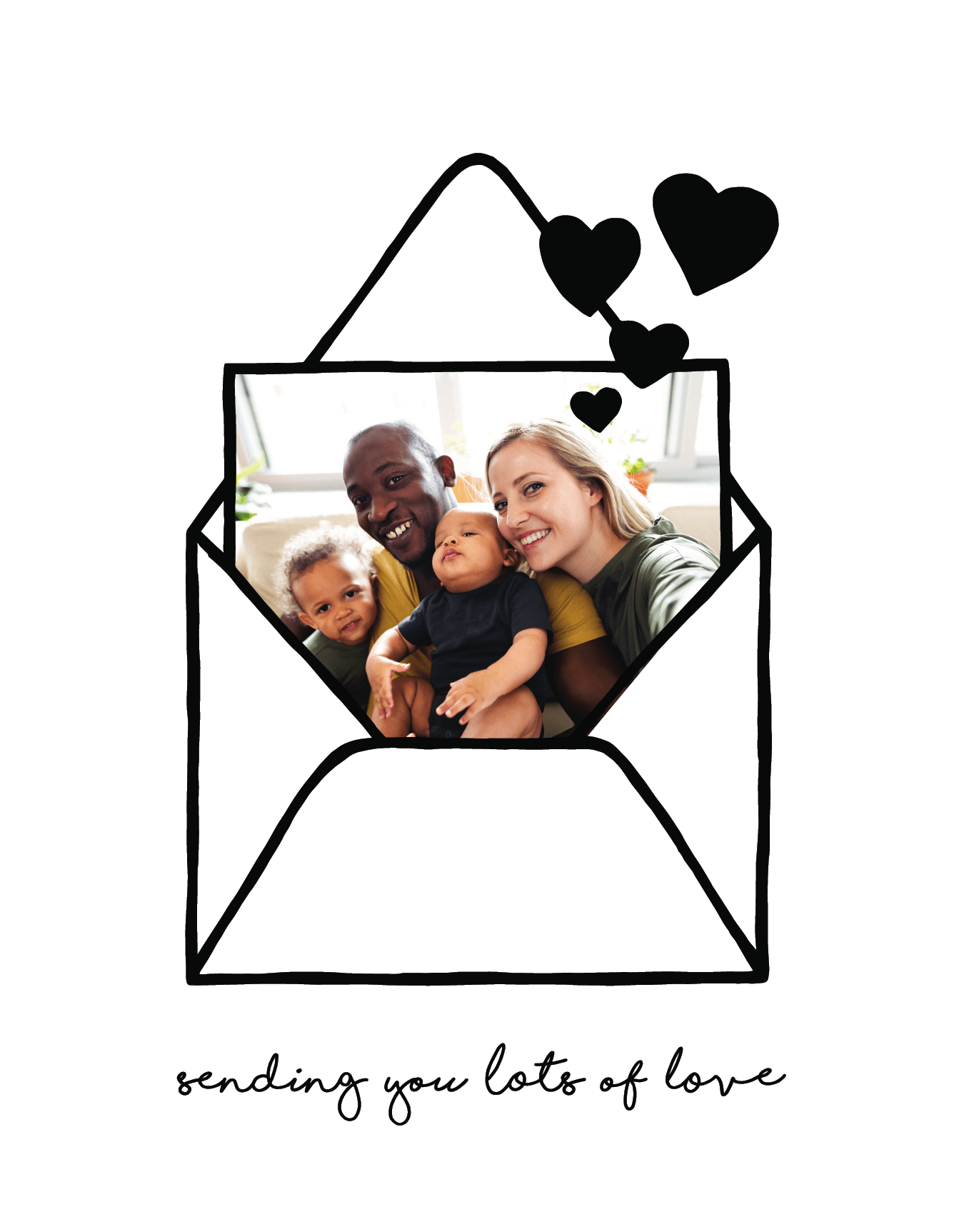 Sending You Love Envelope by Hello Paper Co. | Postable