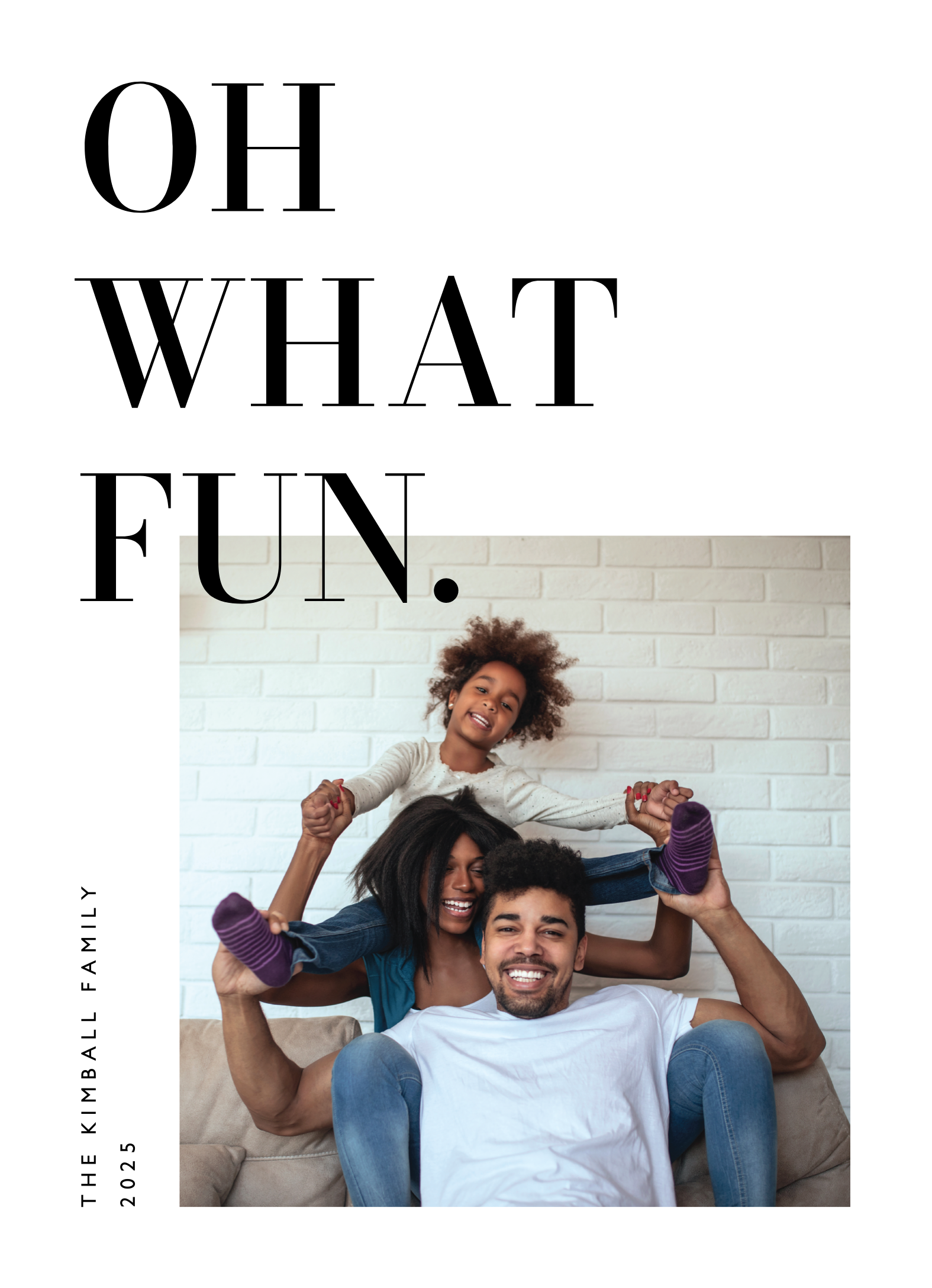 Oh What Fun Holiday Photo Card | Postable | Postable