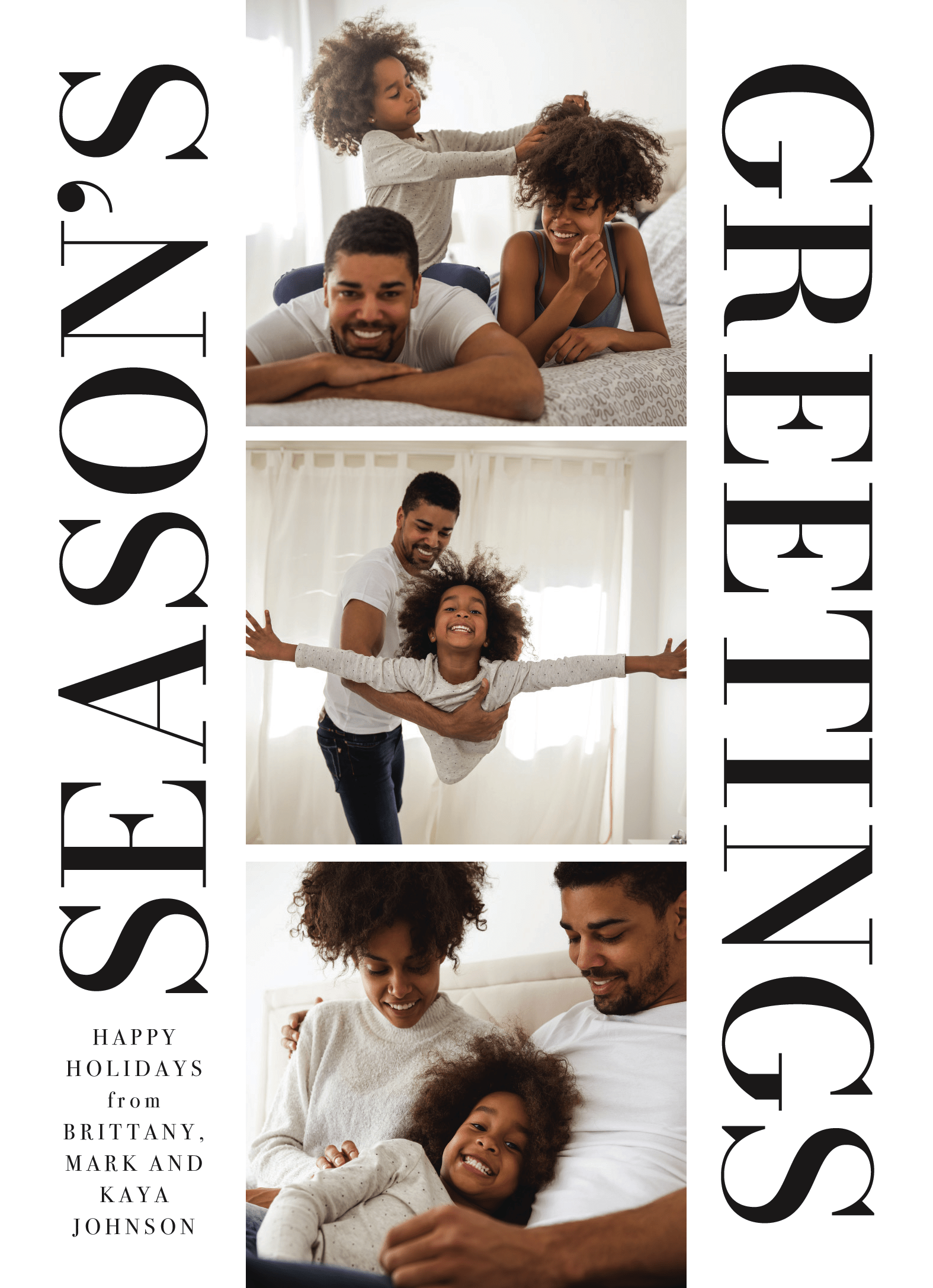 Seasonal Stack Collage Holiday Photo Card | Postable | Postable