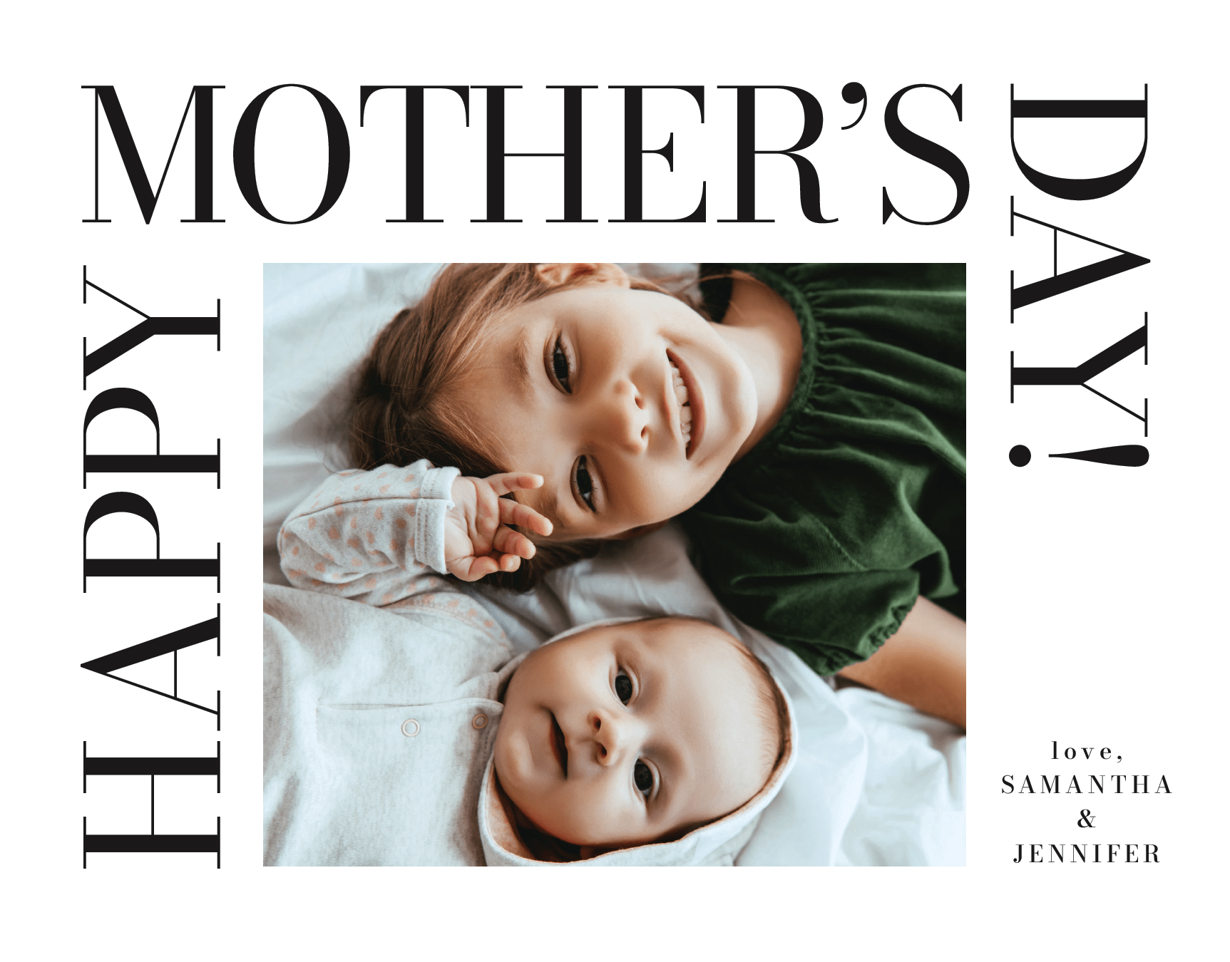 Happy Mother's Day Text by Hello Paper Co. | Postable