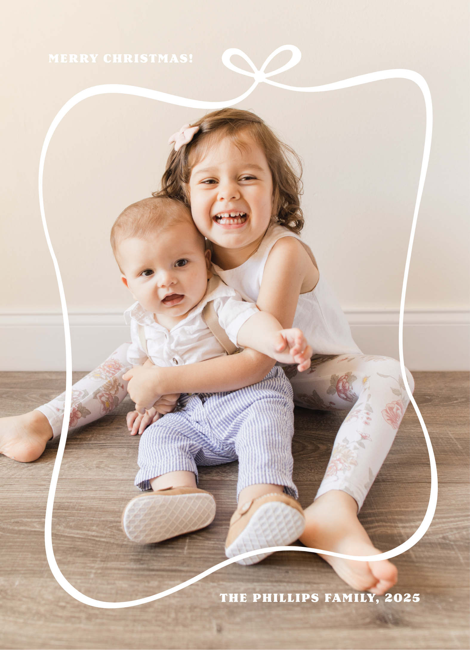 White Bow Border by Hello Paper Co. | Postable