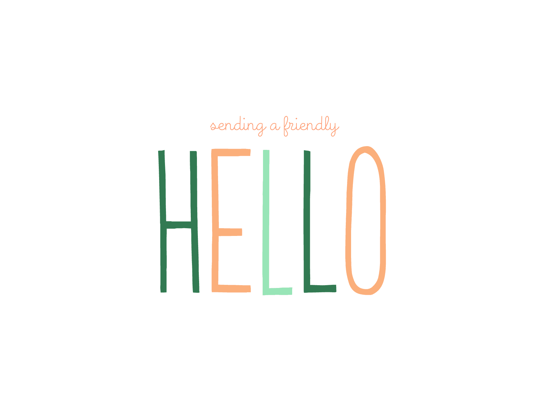 Friendly Hello by Kimberly Costa | Postable