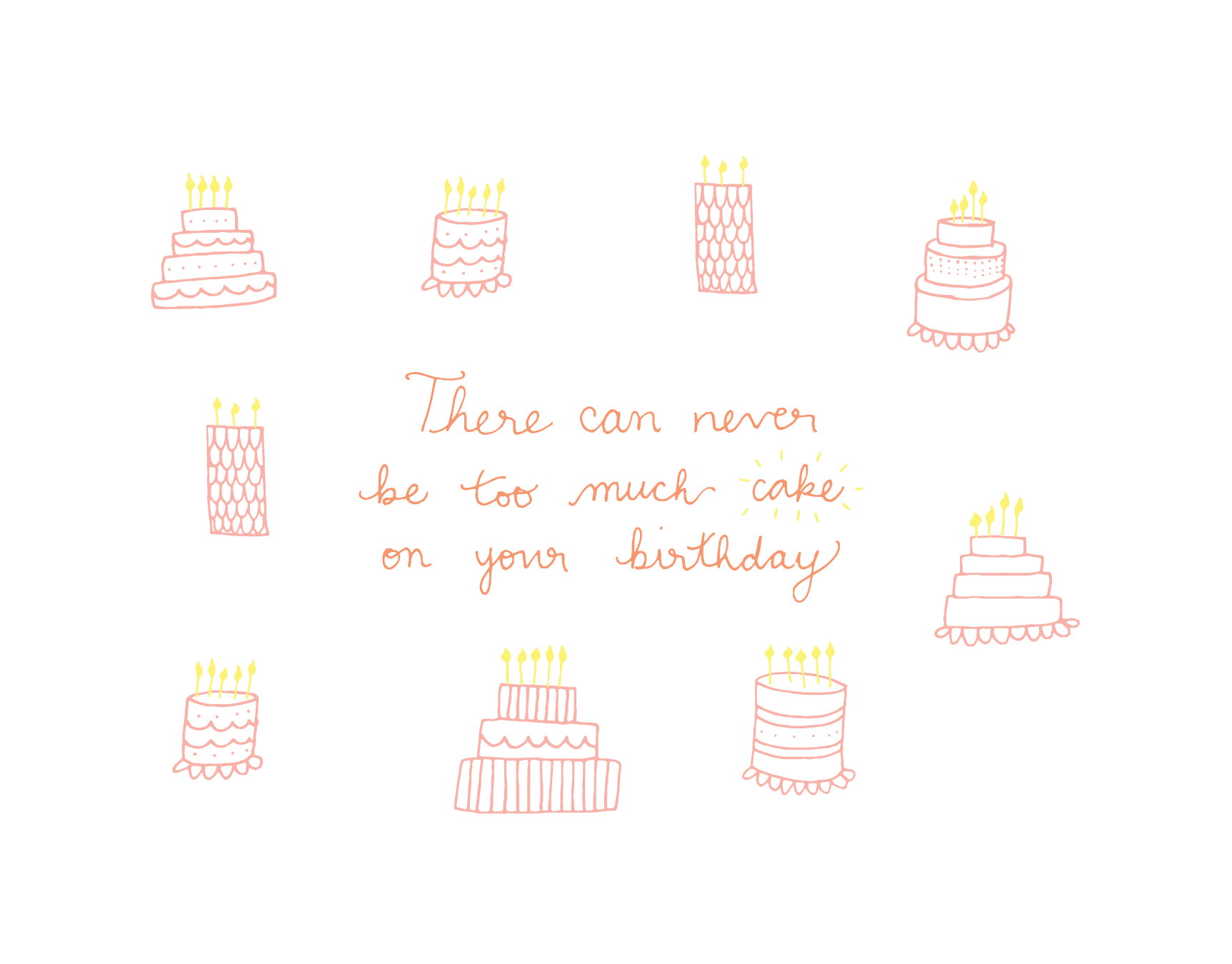 Never Too Much Cake by Iron Curtain Press | Postable