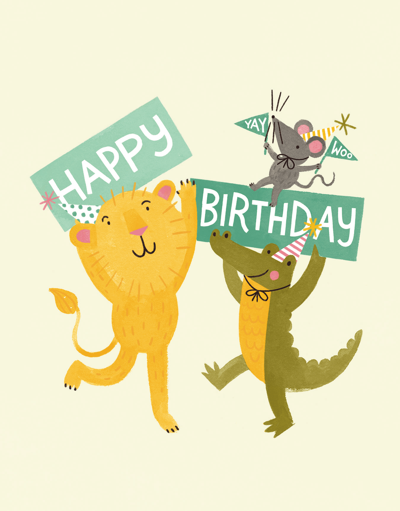 Animal Birthday Signs by Jacqui Lee | Postable