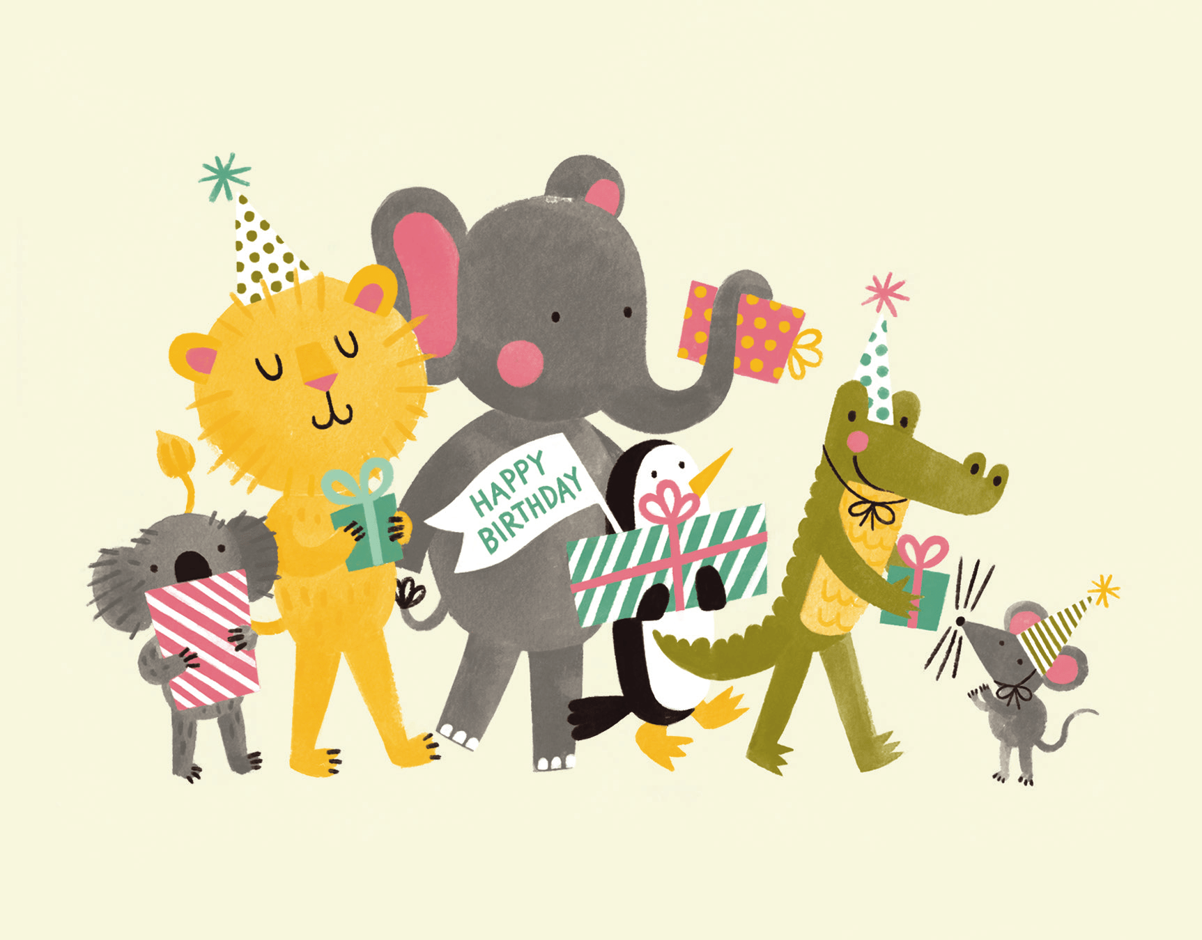 Party Animals Parade by Jacqui Lee | Postable