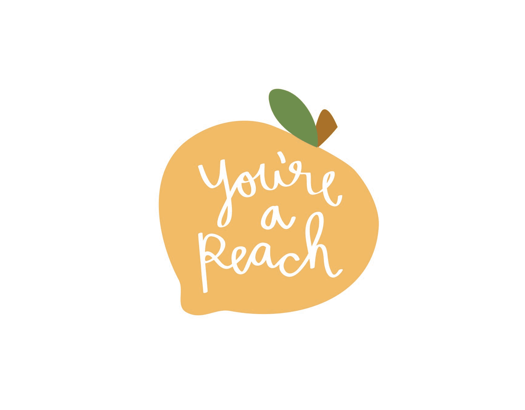 You're a Peach by A Jar of Pickles | Postable