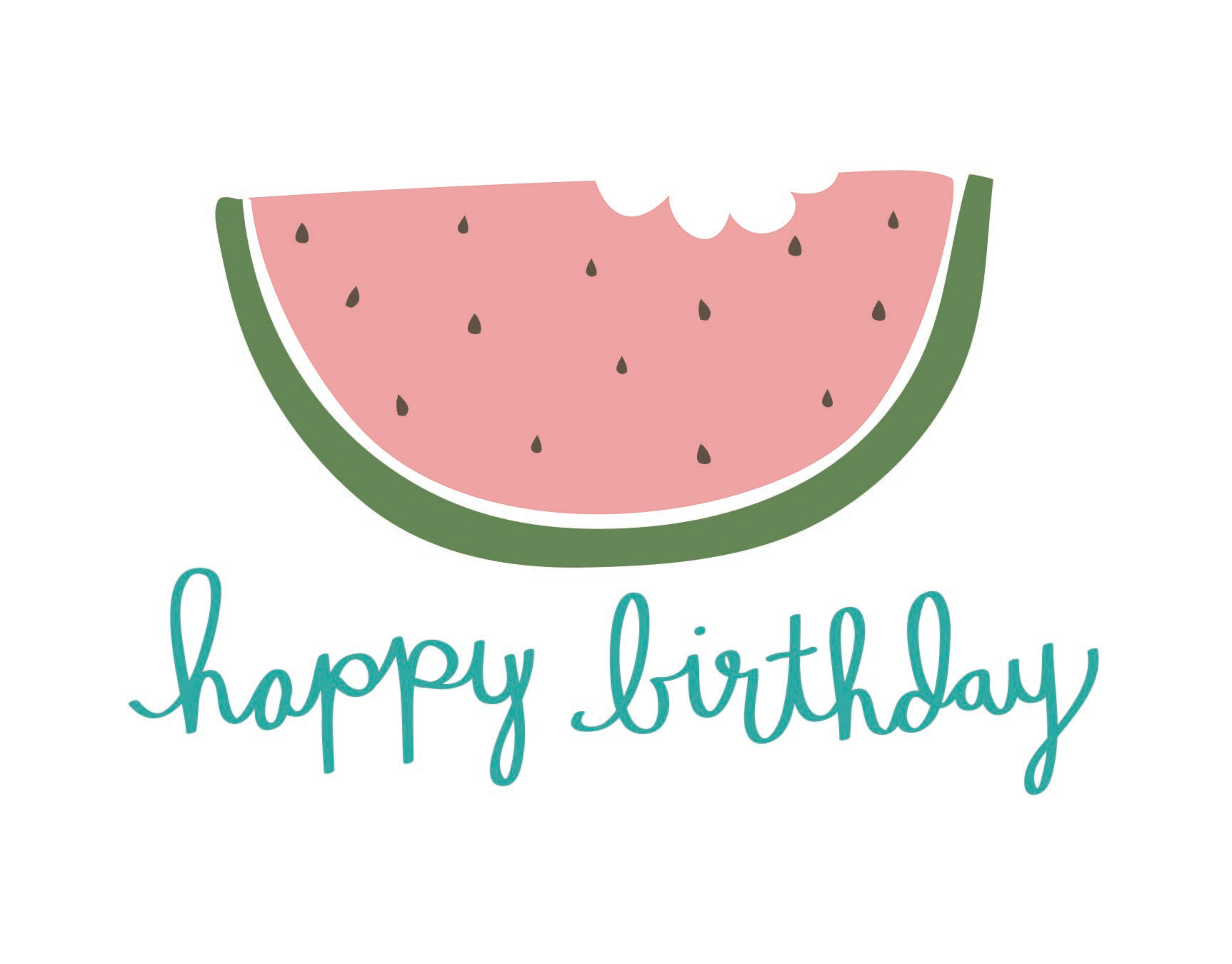Happy Birthday Watermelon by A Jar of Pickles | Postable