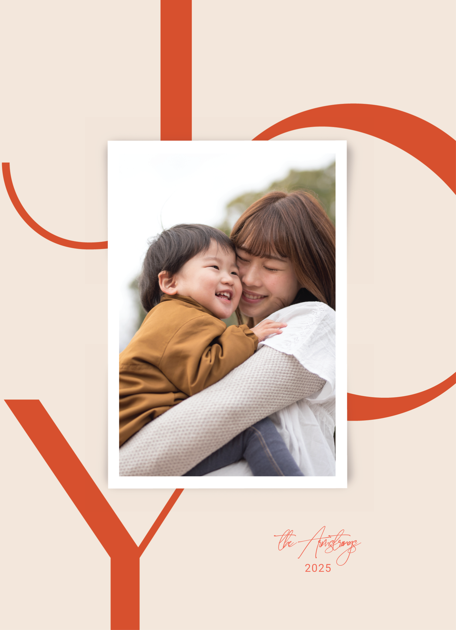 Joy Custom Christmas Photo Card | Postable | Postable