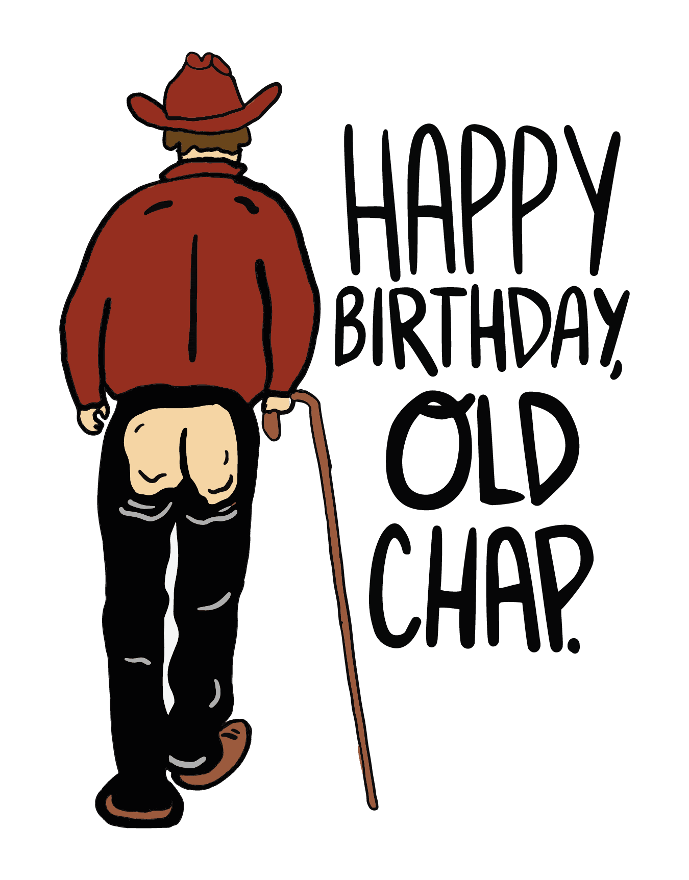 Old Chap by Knotty Cards | Postable