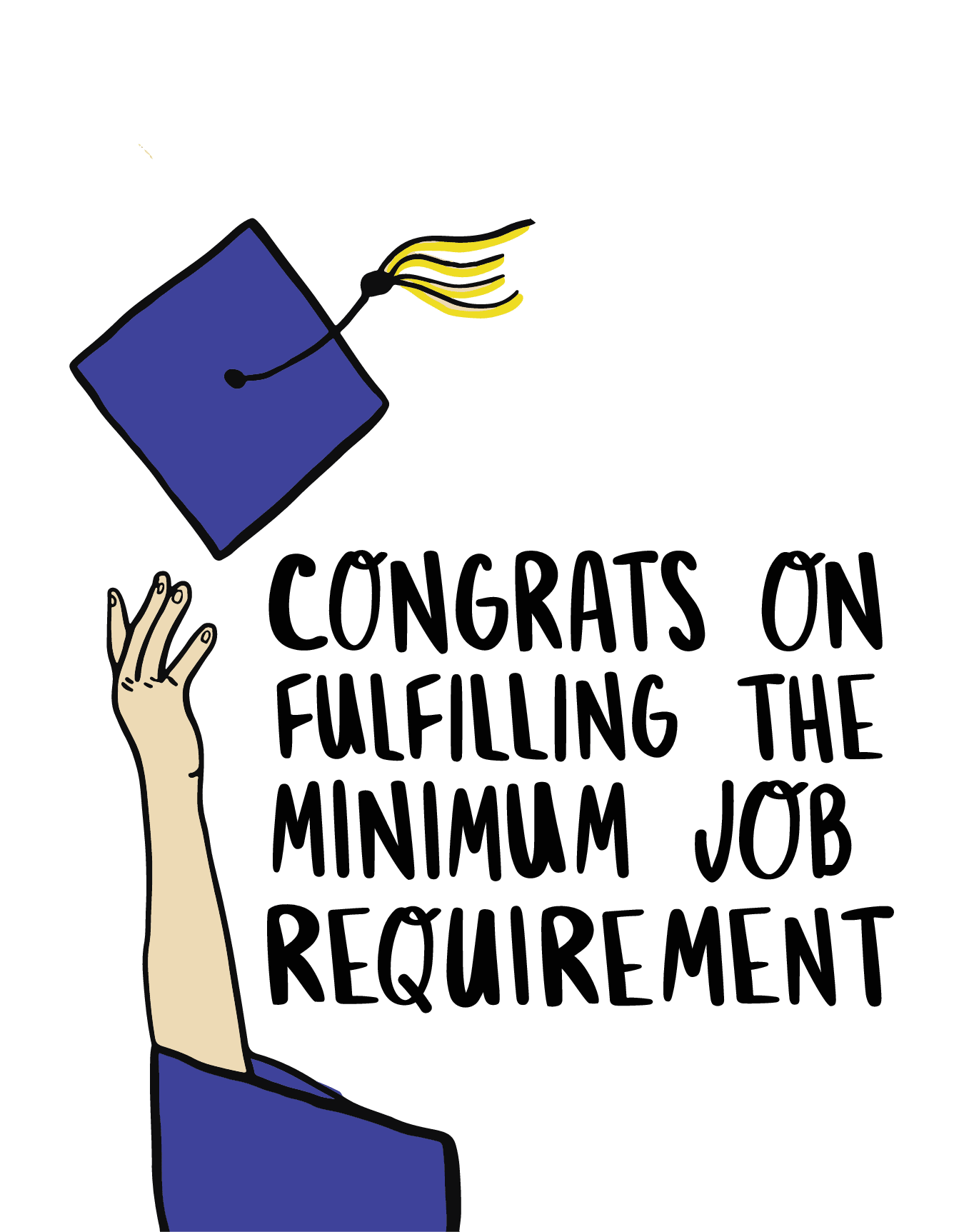 Minimum Requirement by Knotty Cards | Postable