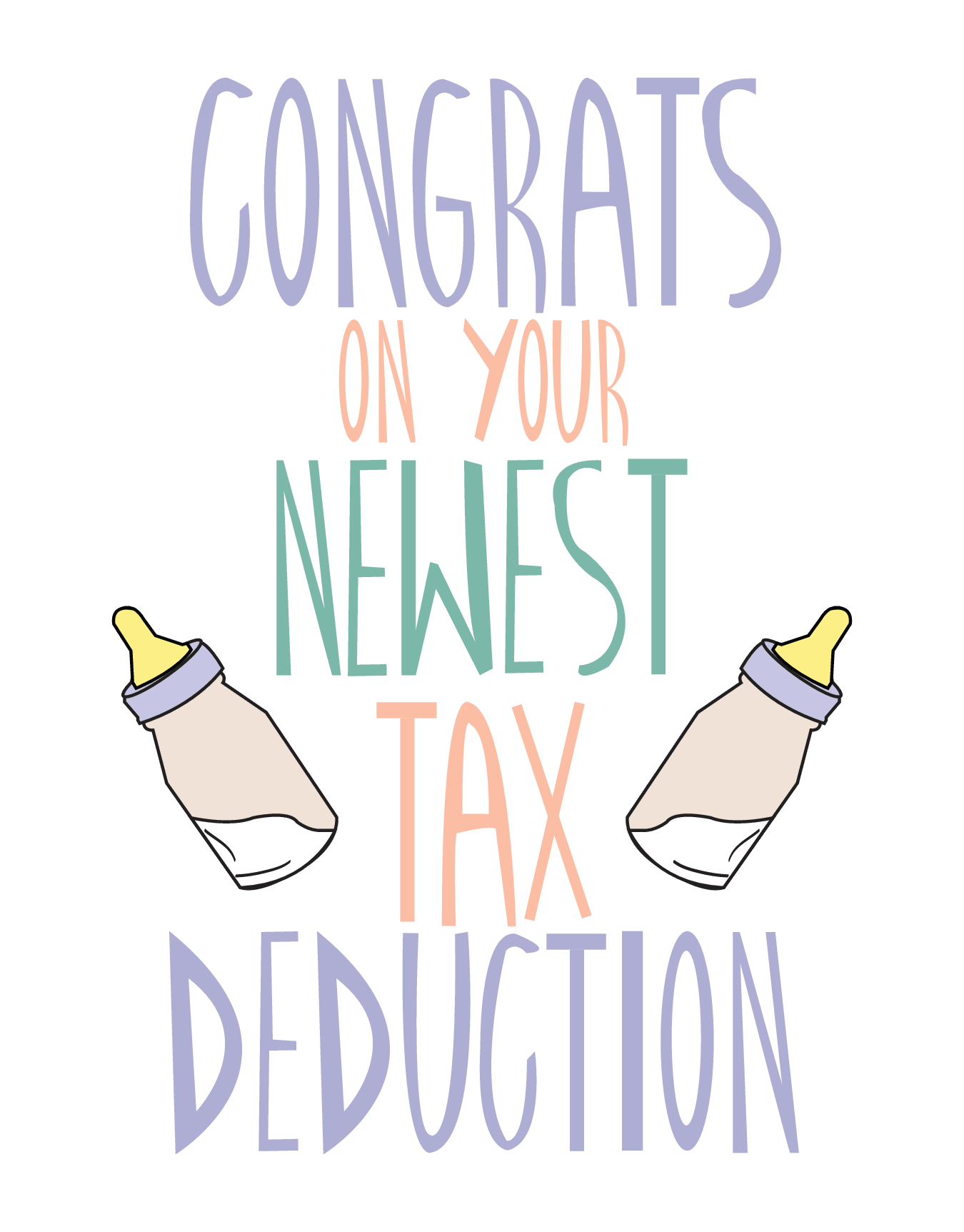Tax Deduction by Knotty Cards | Postable