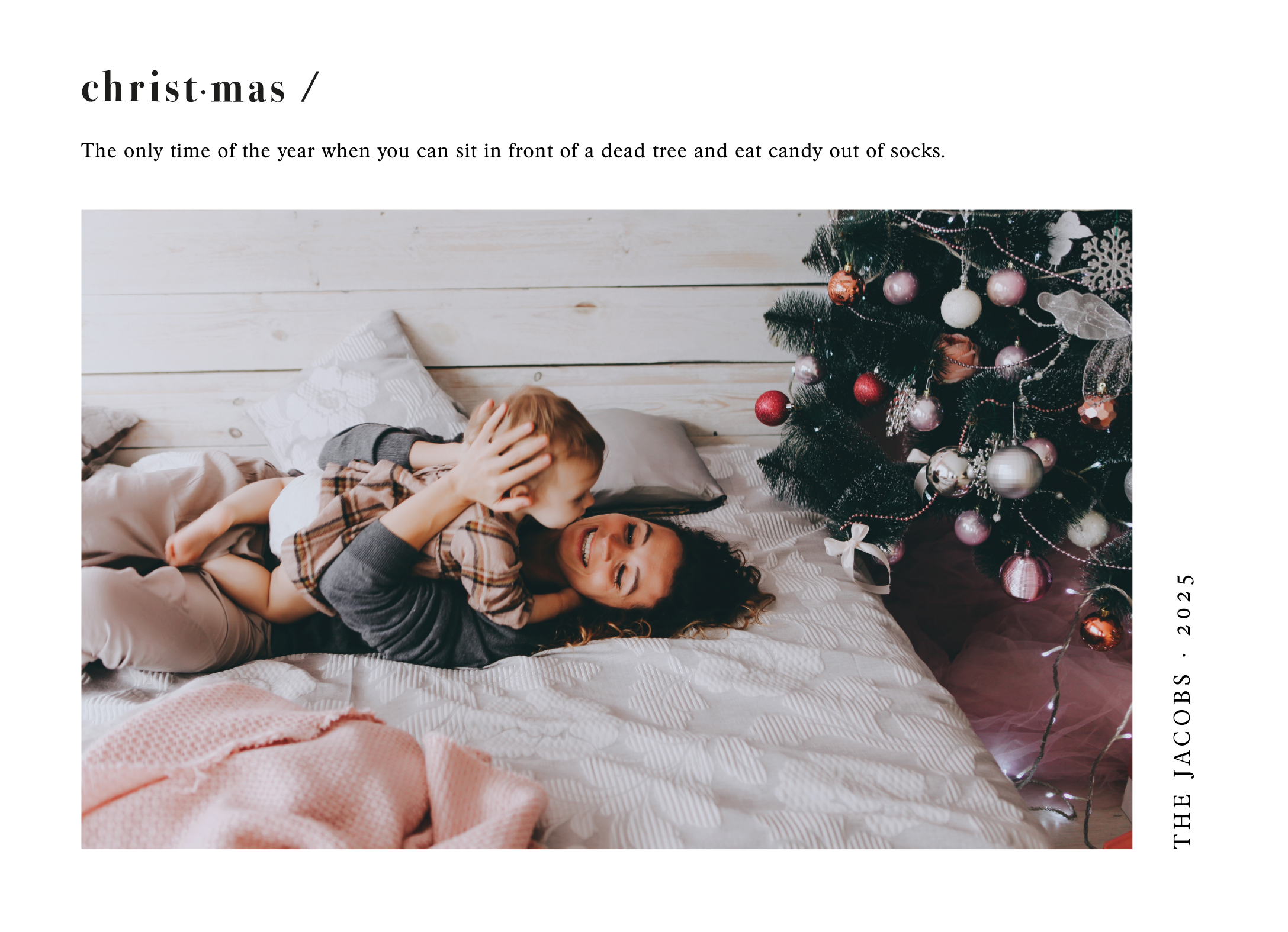 Christmas Definition Christmas Photo Card | Postable | Postable