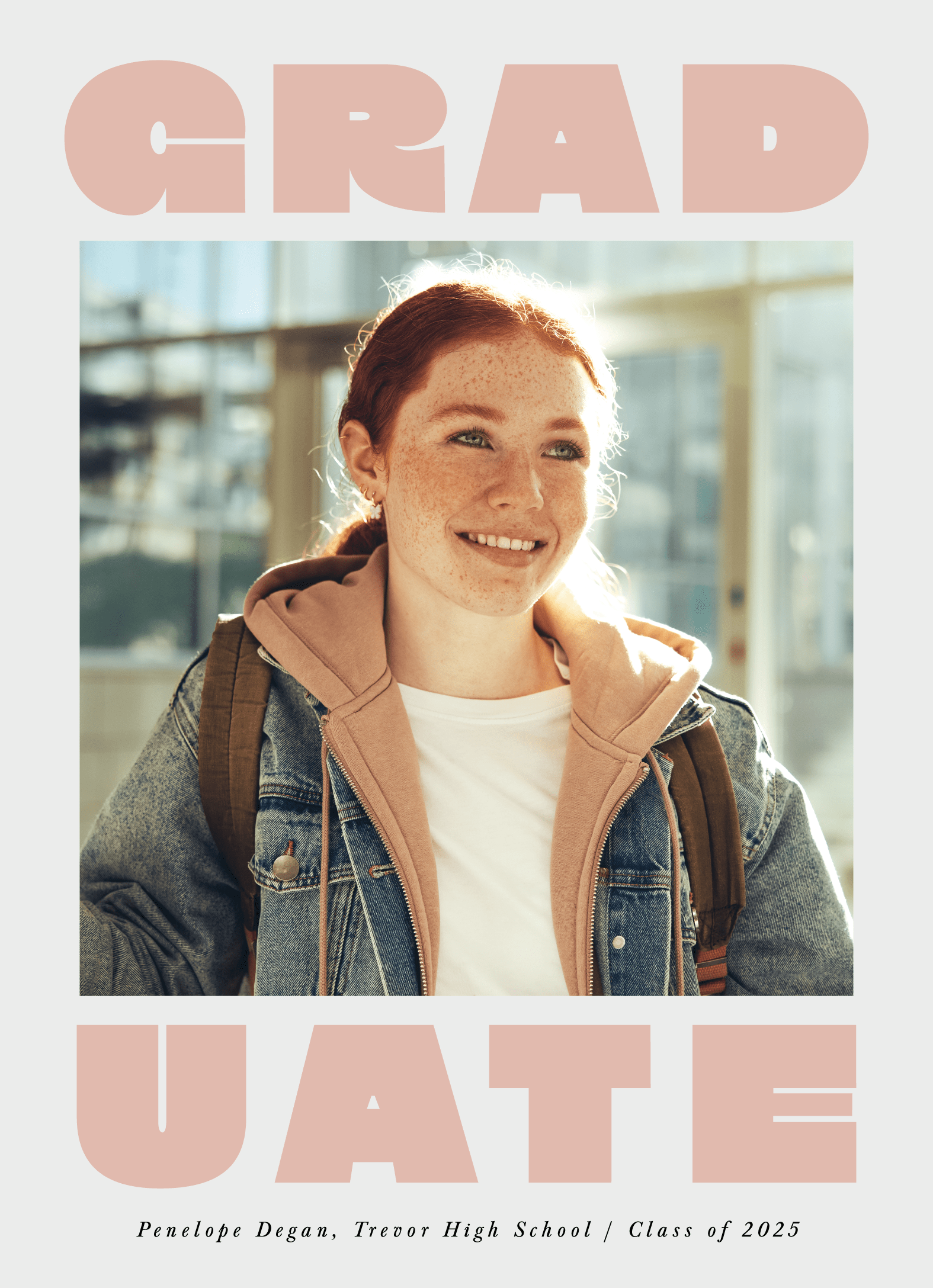 Grad Front Page Peach by Lori Wemple | Postable