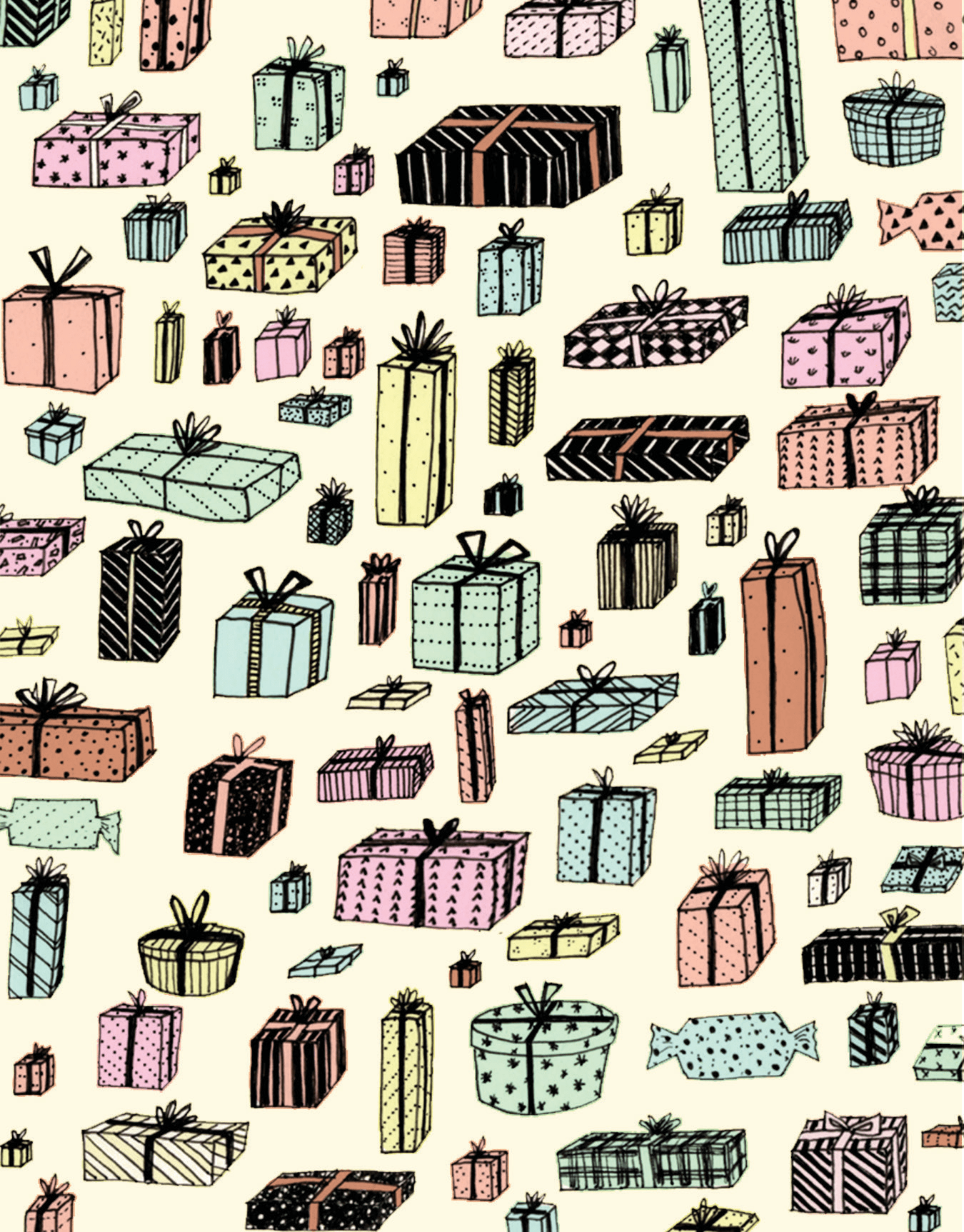 Birthday Present Pattern by Mai Ly Degnan | Postable